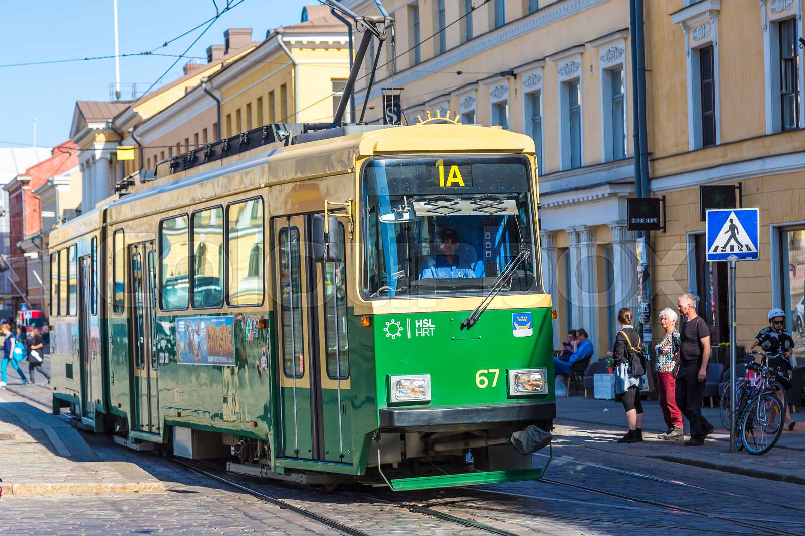 Public transport, tram in Helsinki | Stock image | Colourbox