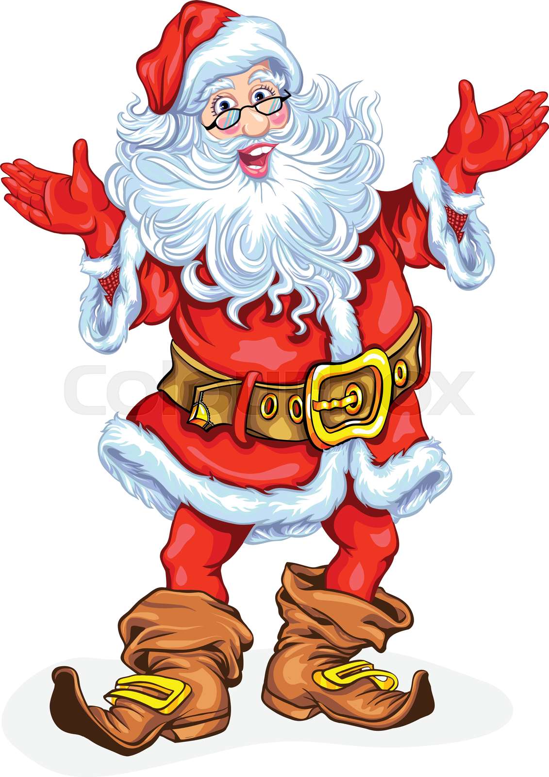 julemanden, sjov, jul | Stock vektor | Colourbox