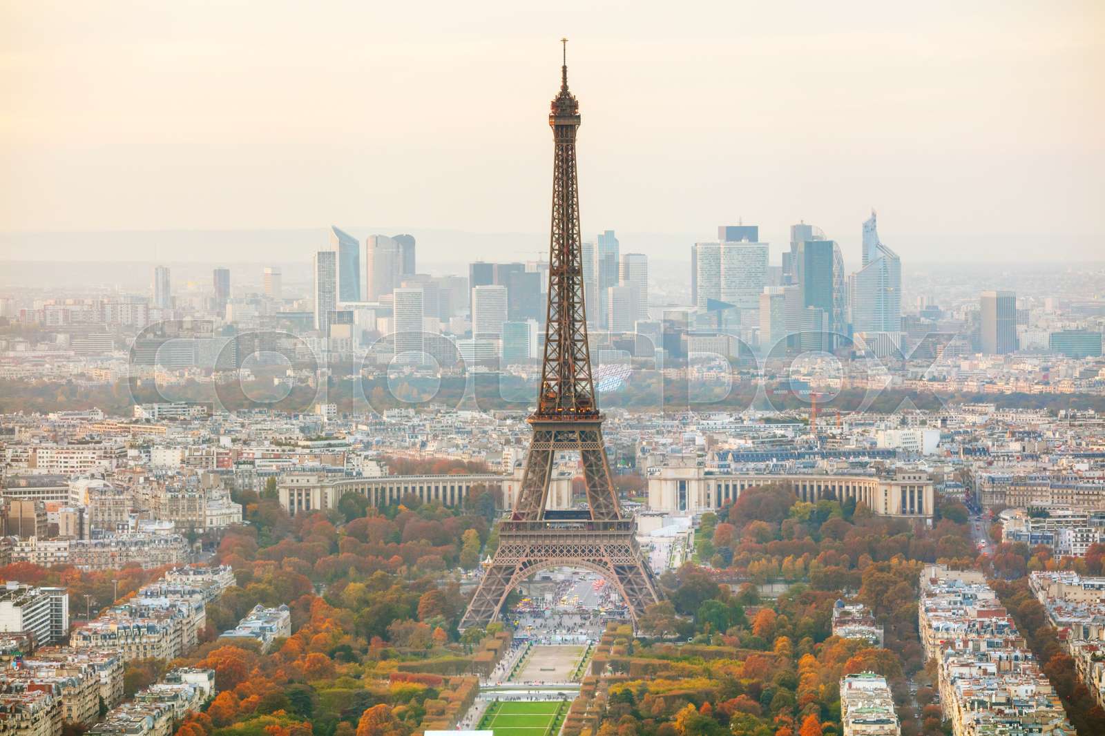 Aerial overview of Paris | Stock image | Colourbox