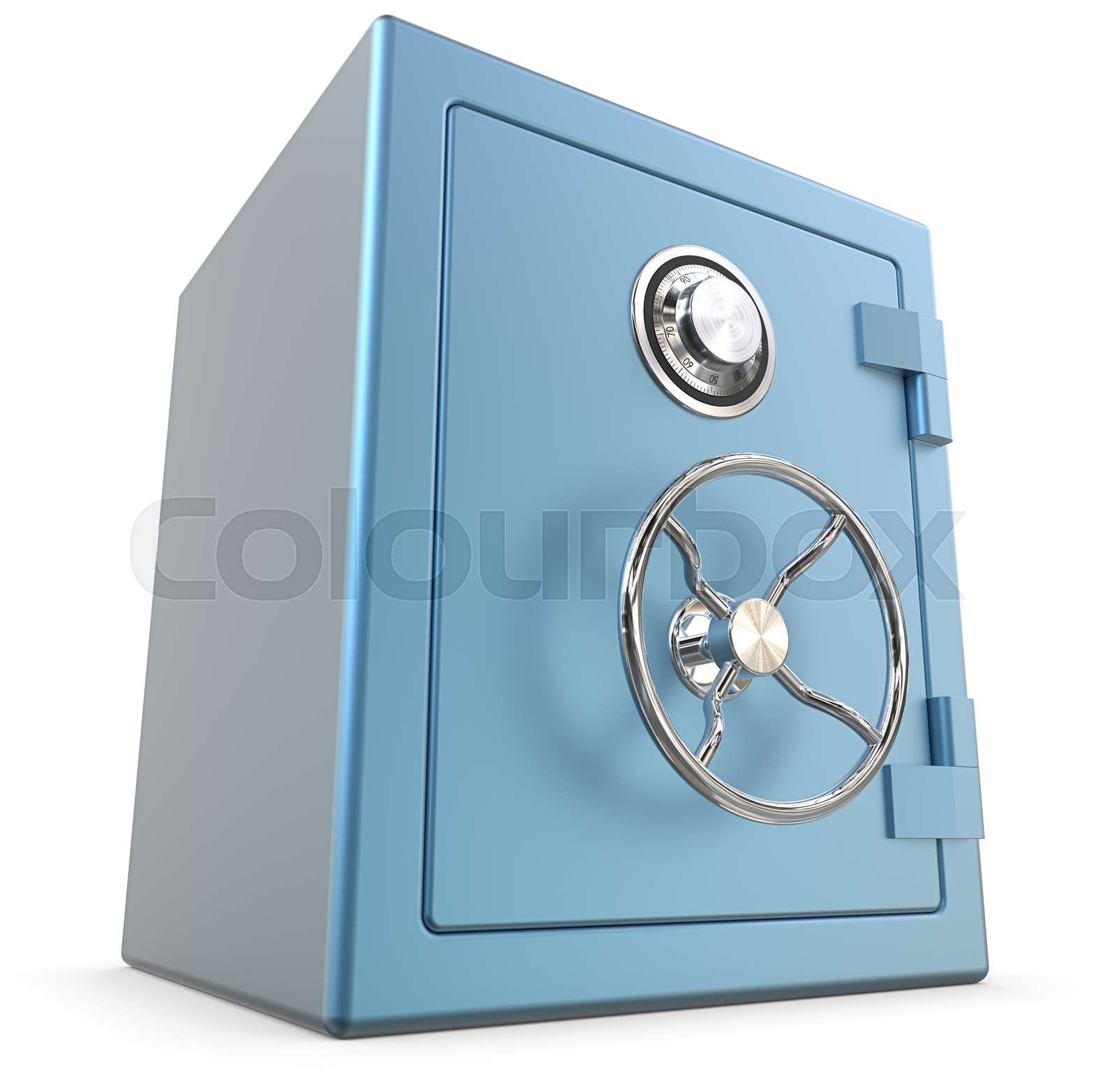 Blue Safe. | Stock image | Colourbox