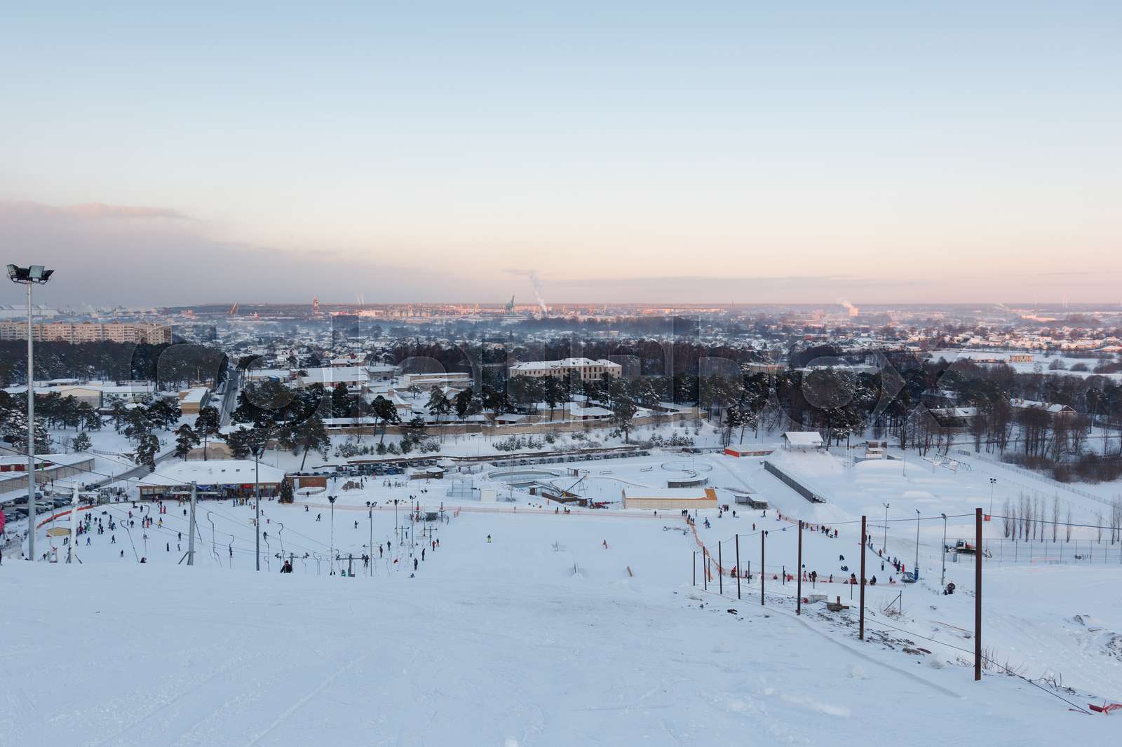 Ventspils Latvia, Ski Hill Lemberga Hute | Stock image | Colourbox