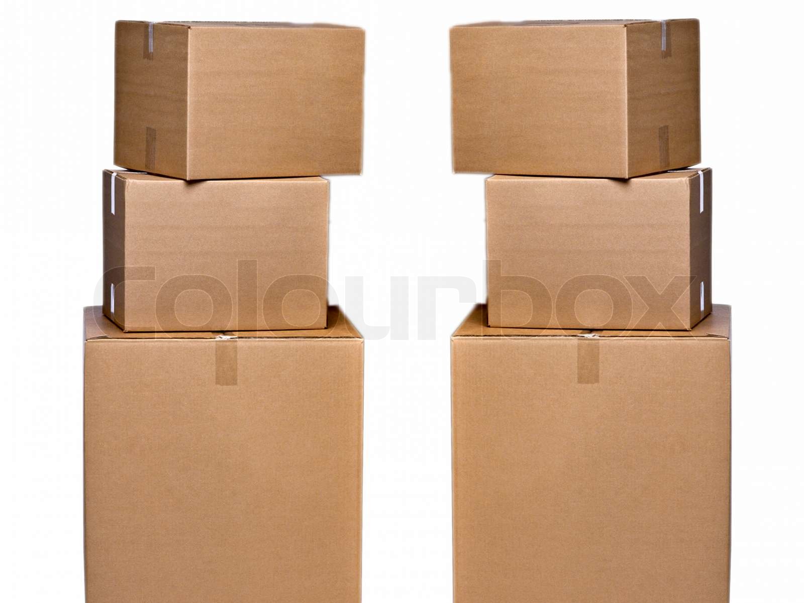 Stapel von Kartons | Stock Bild | Colourbox