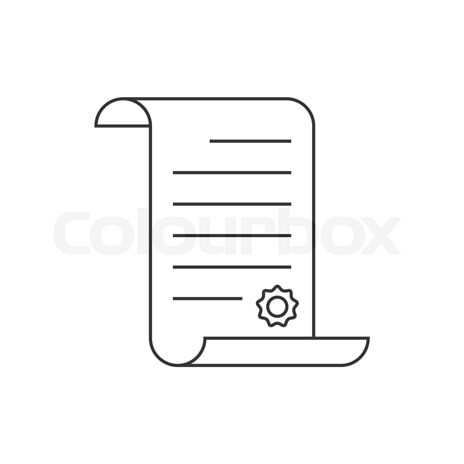 icon, pergament, symbol | Stock-Vektor | Colourbox