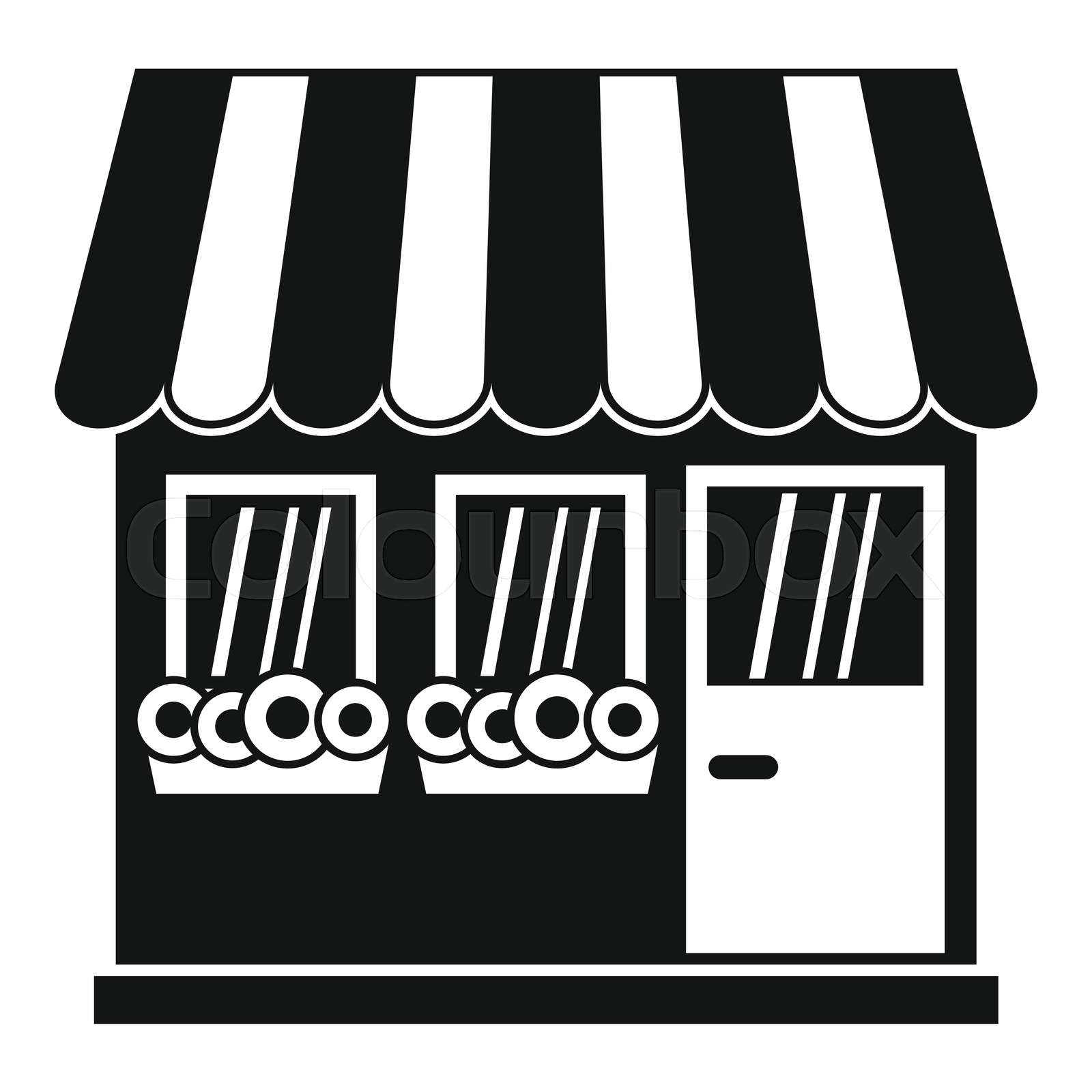 Store icon, simple style | Stock vector | Colourbox