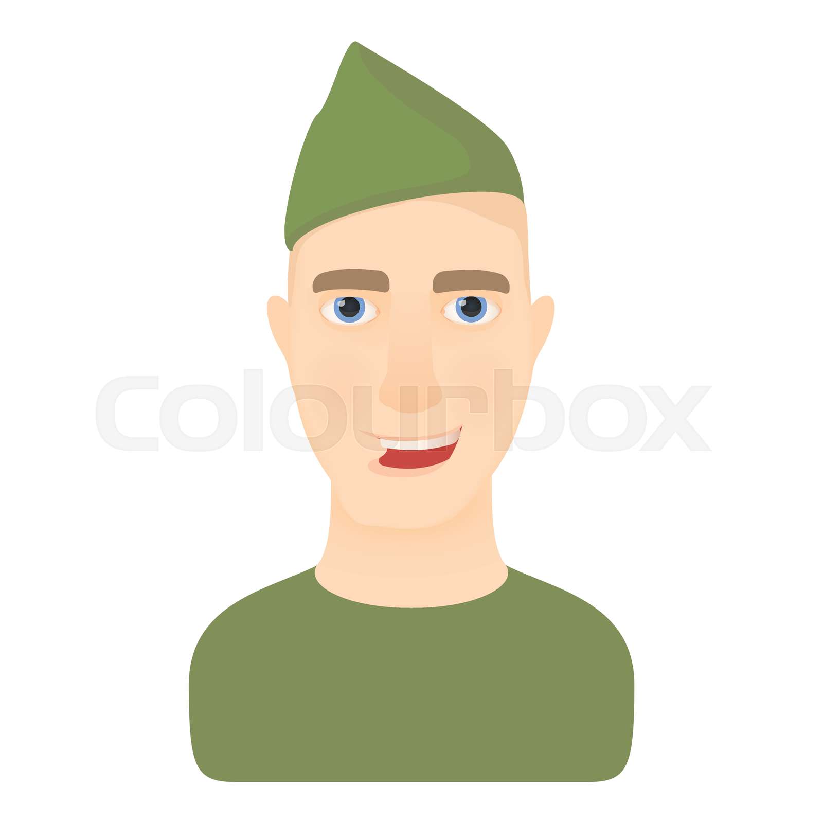 soldat, icon, cartoon | Stock-Vektor | Colourbox