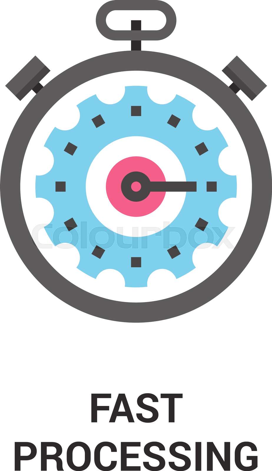 fast processing icon | Stock vector | Colourbox