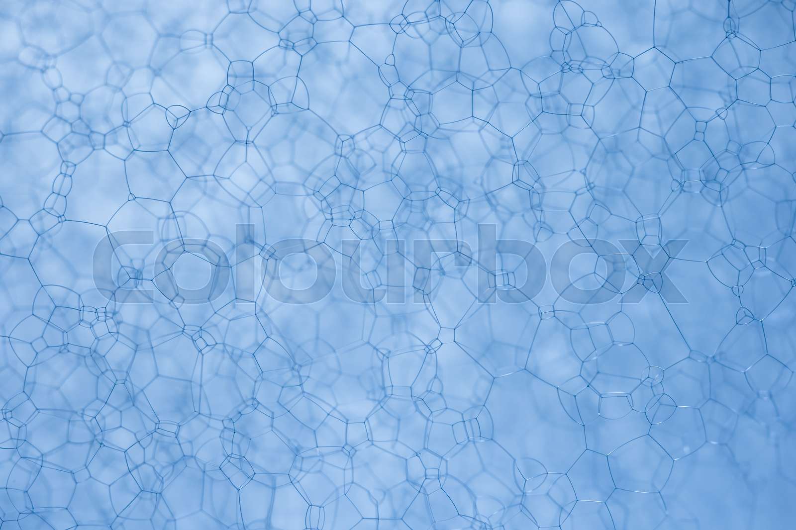 Foam blue bubble texture. | Stock image | Colourbox