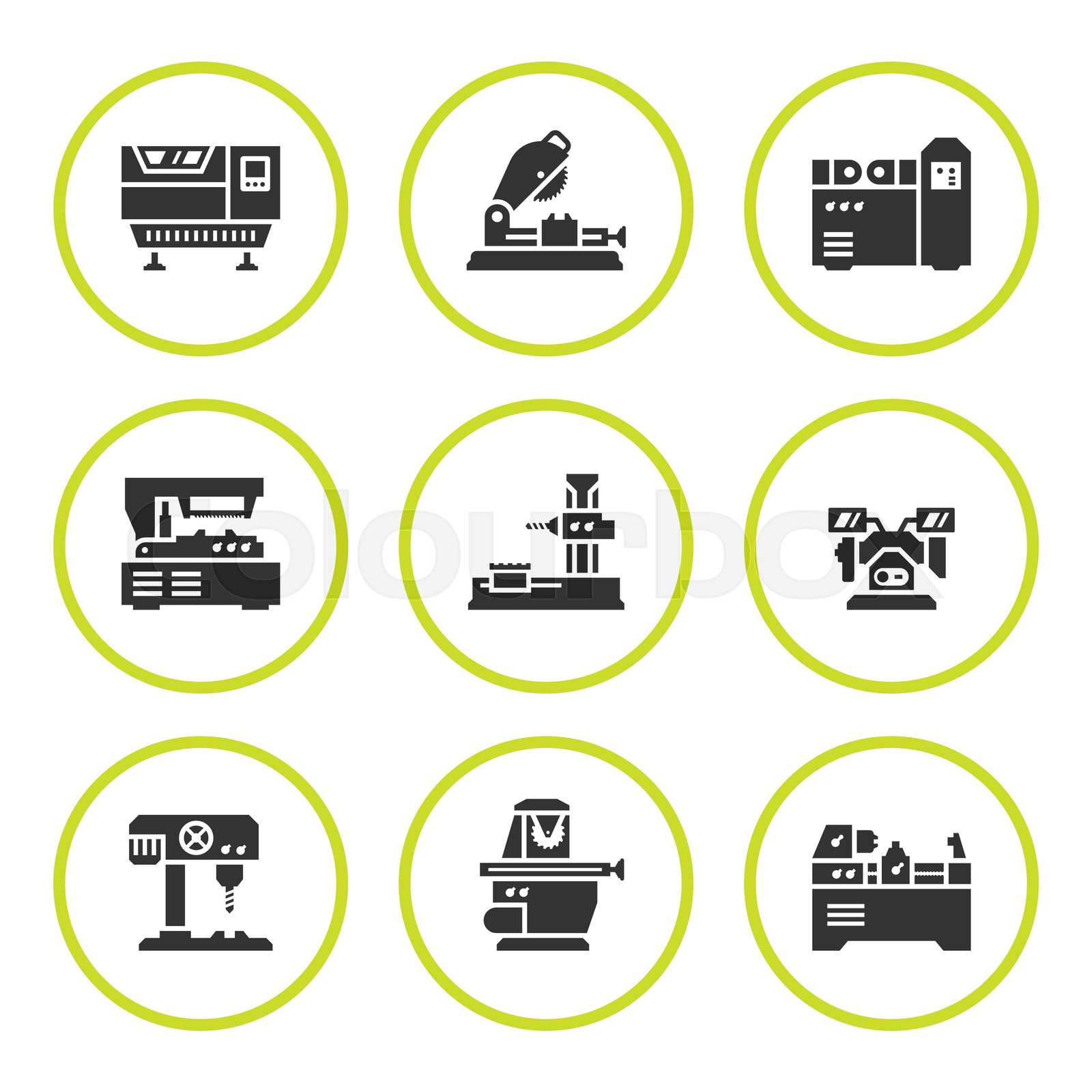 laser-, piktogramm, apparat | Stock-Vektor | Colourbox