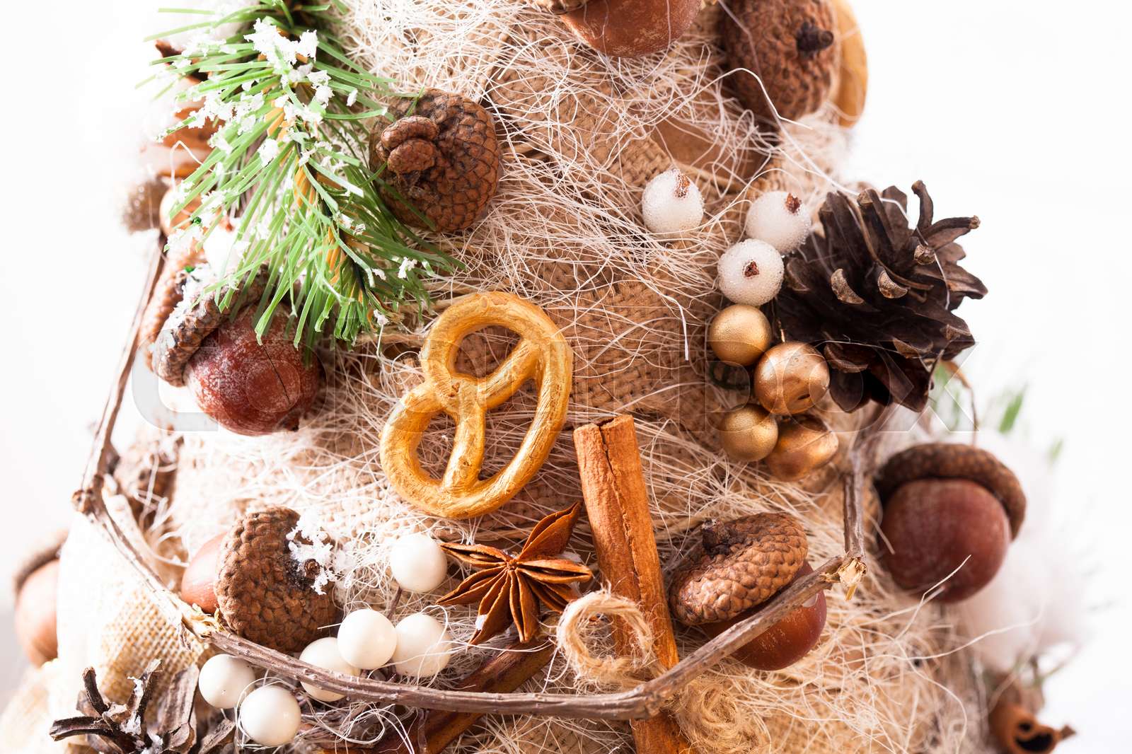 Rustic Christmas topiary | Stock image | Colourbox