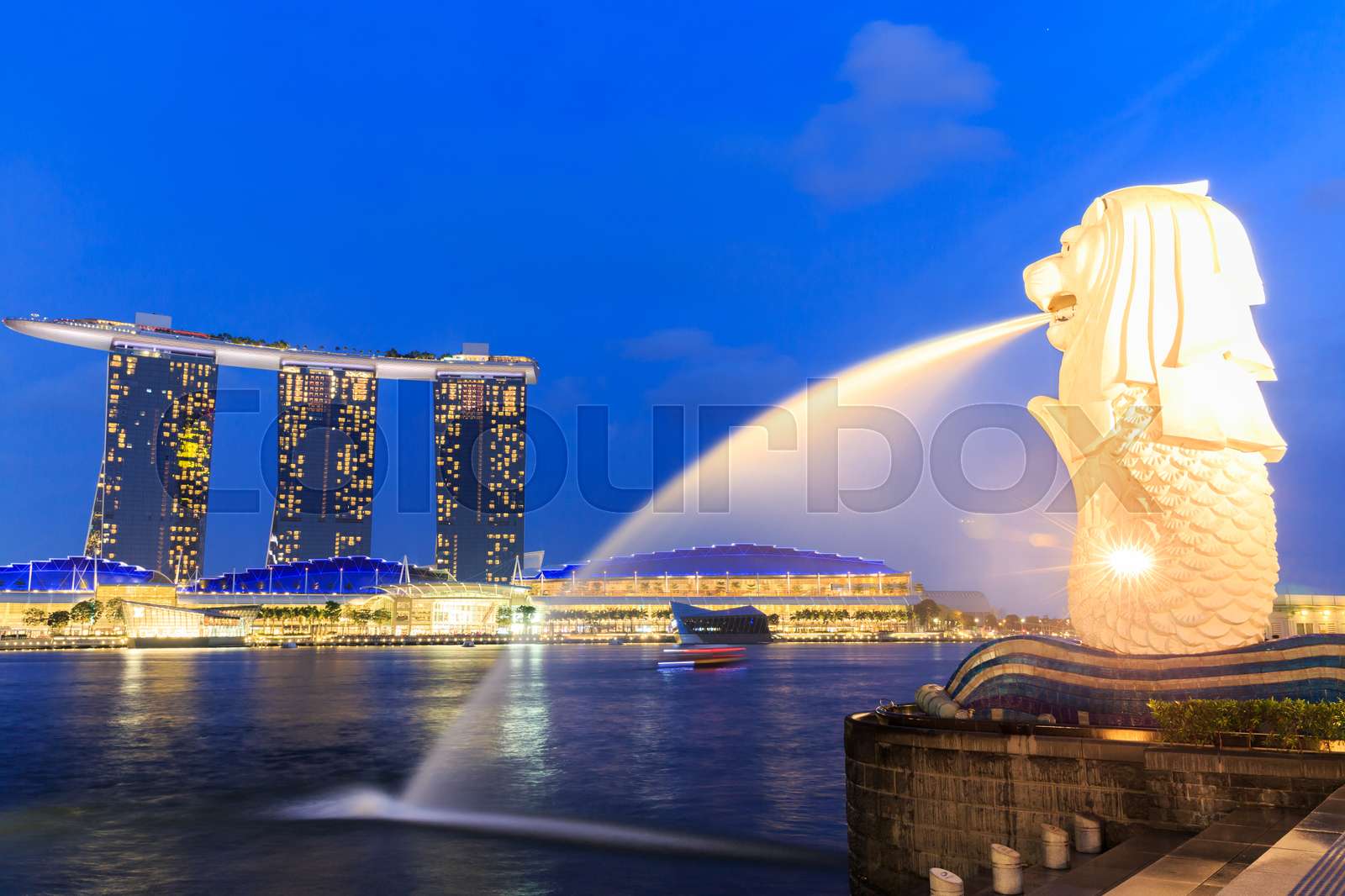 Merlion is a mythical creature with the head of a lion and the body of ...