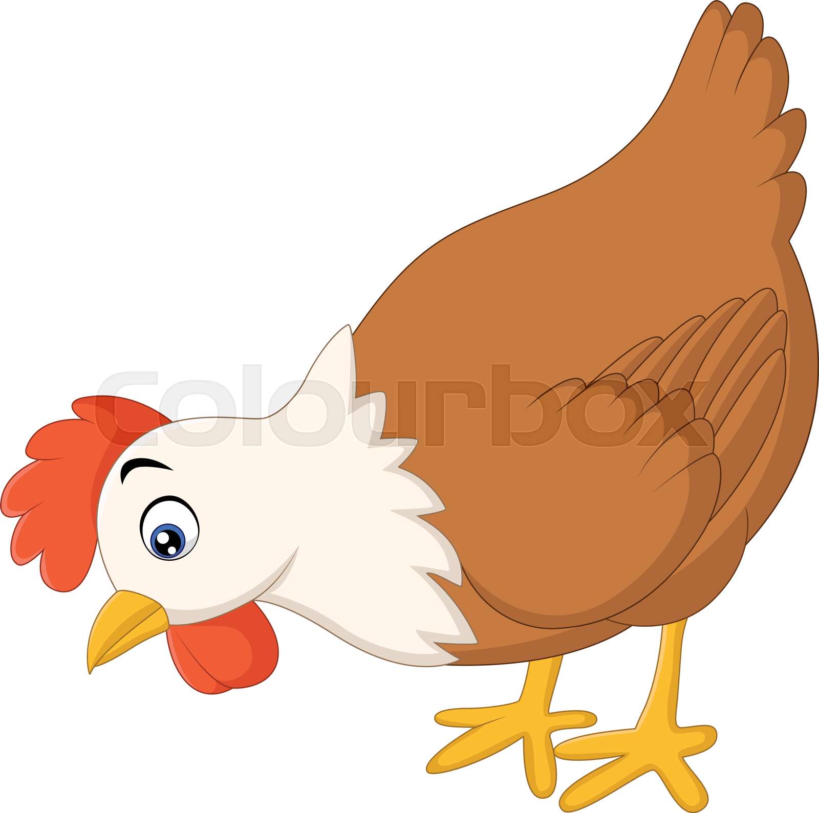 Hen cartoon | Stock vector | Colourbox