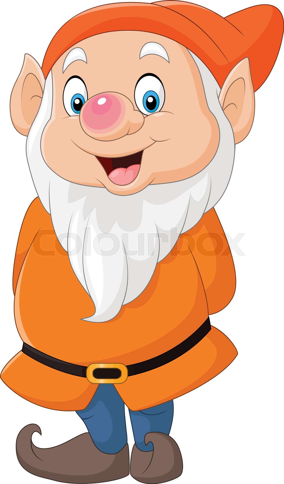 Cute dwarf cartoon | Stock vector | Colourbox