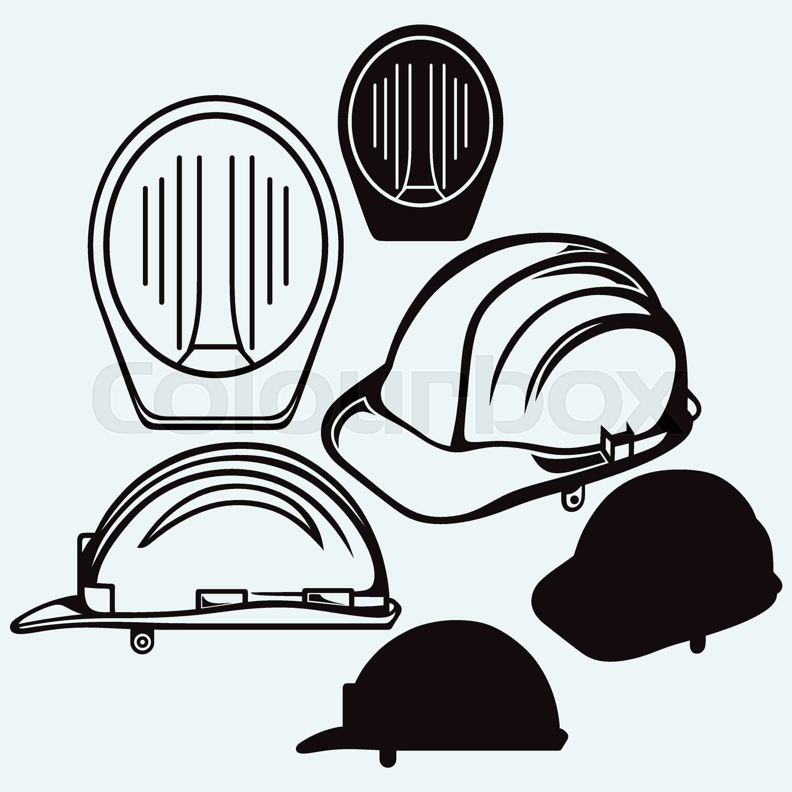 Safety helmet. Vector | Stock vector | Colourbox