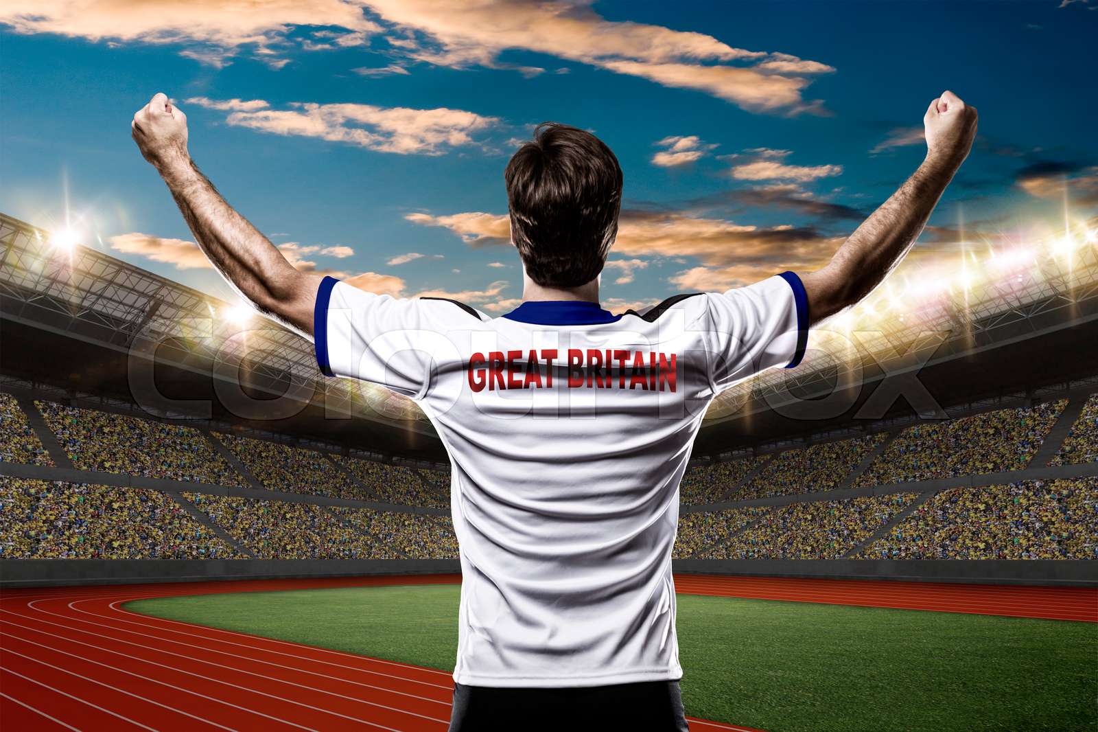 Athlete Celebrating | Stock image | Colourbox