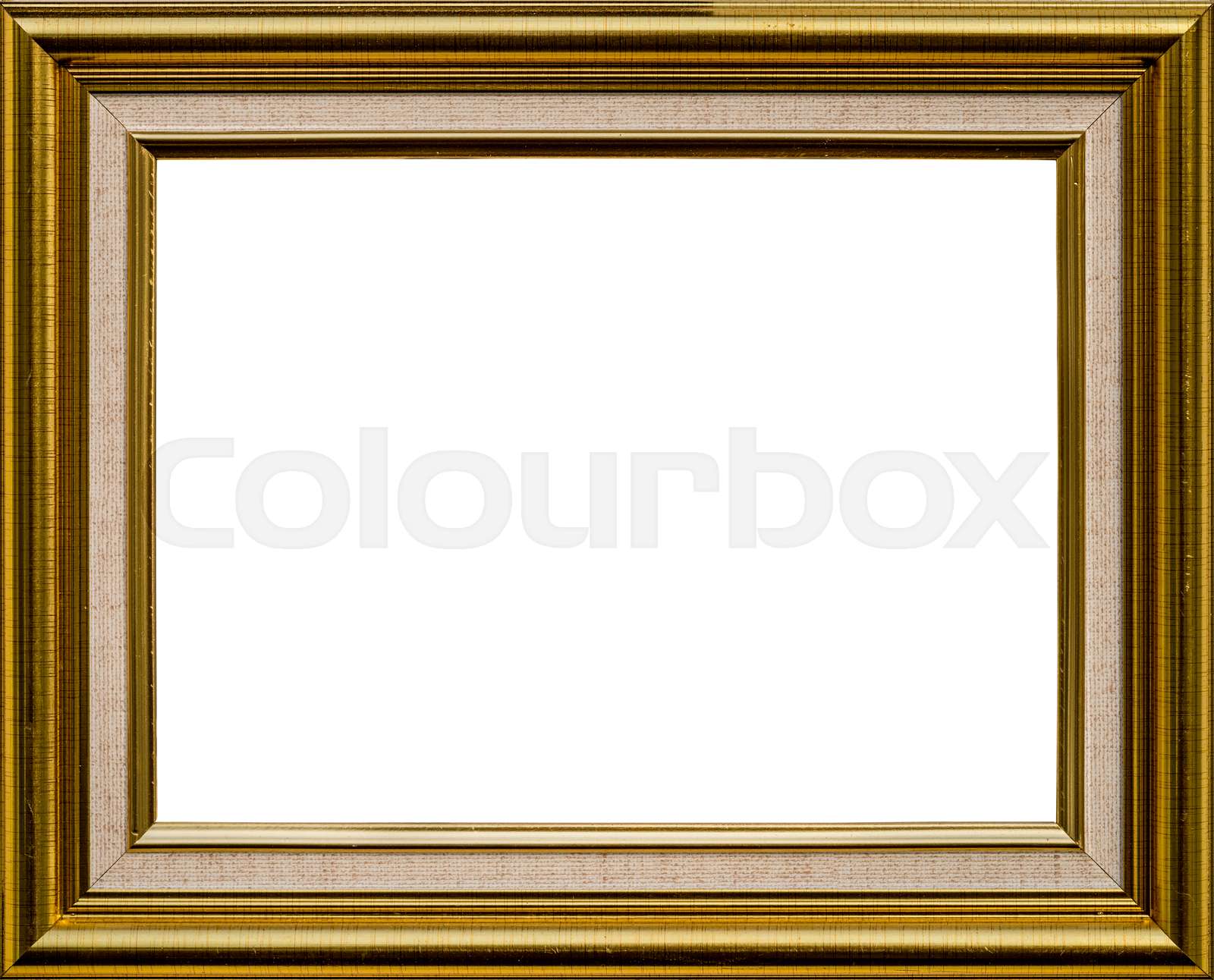 Old style gold frame | Stock image | Colourbox