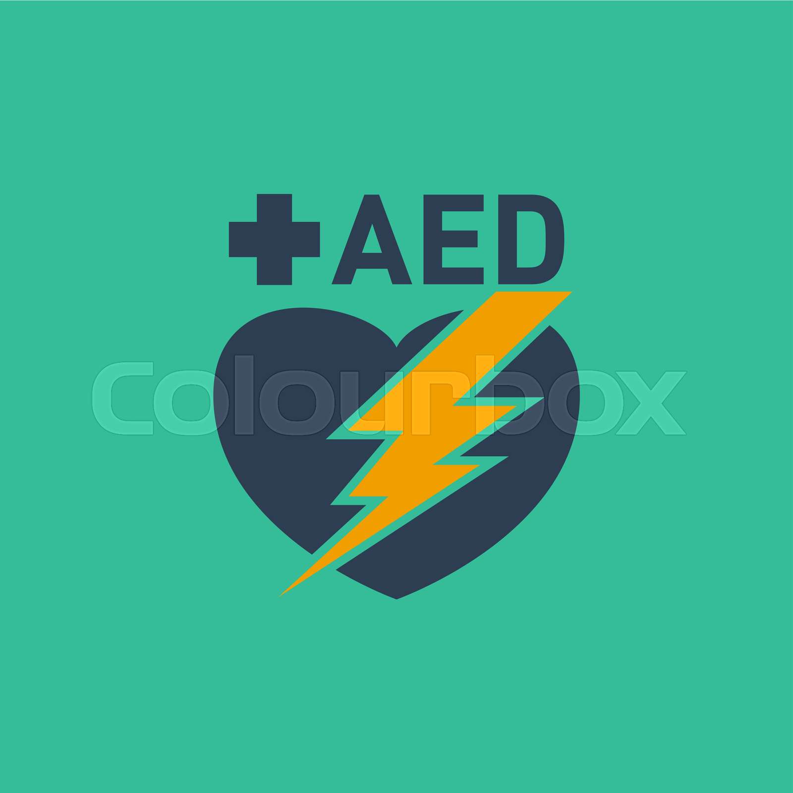 AED (Automated External Defibrillator) vector logo | Stock vector ...