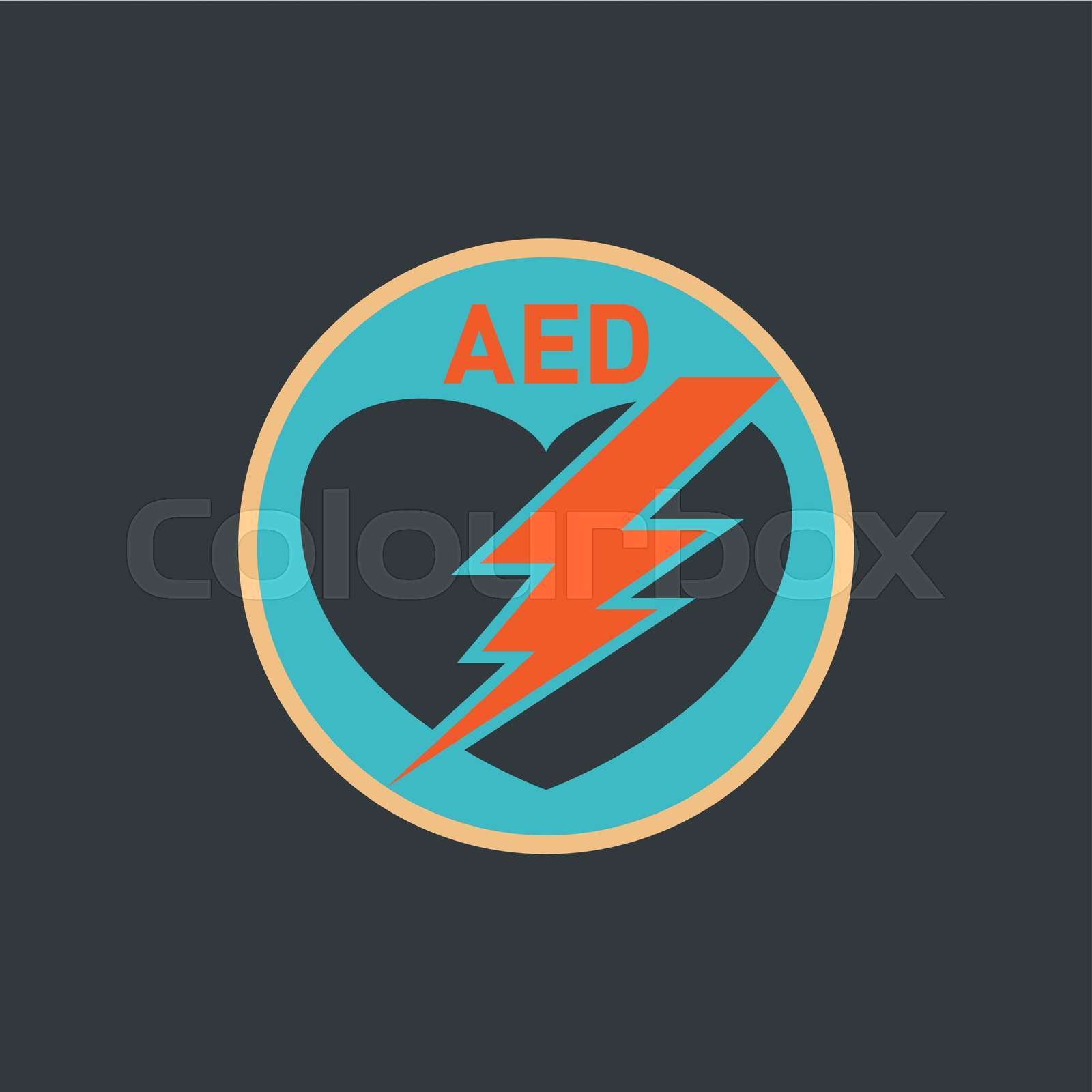 AED (Automated External Defibrillator) vector logo | Stock vector ...