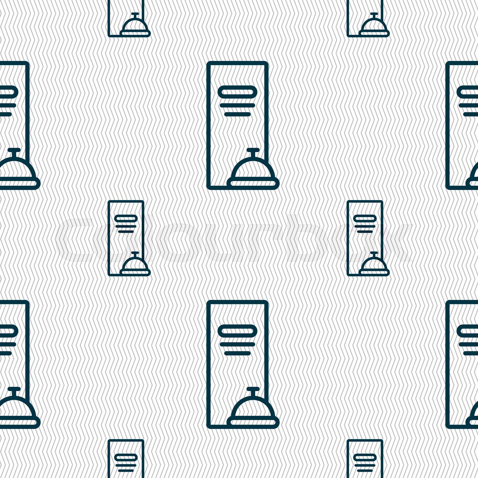 menu icon sign. Seamless pattern with geometric texture. Vector | Stock ...