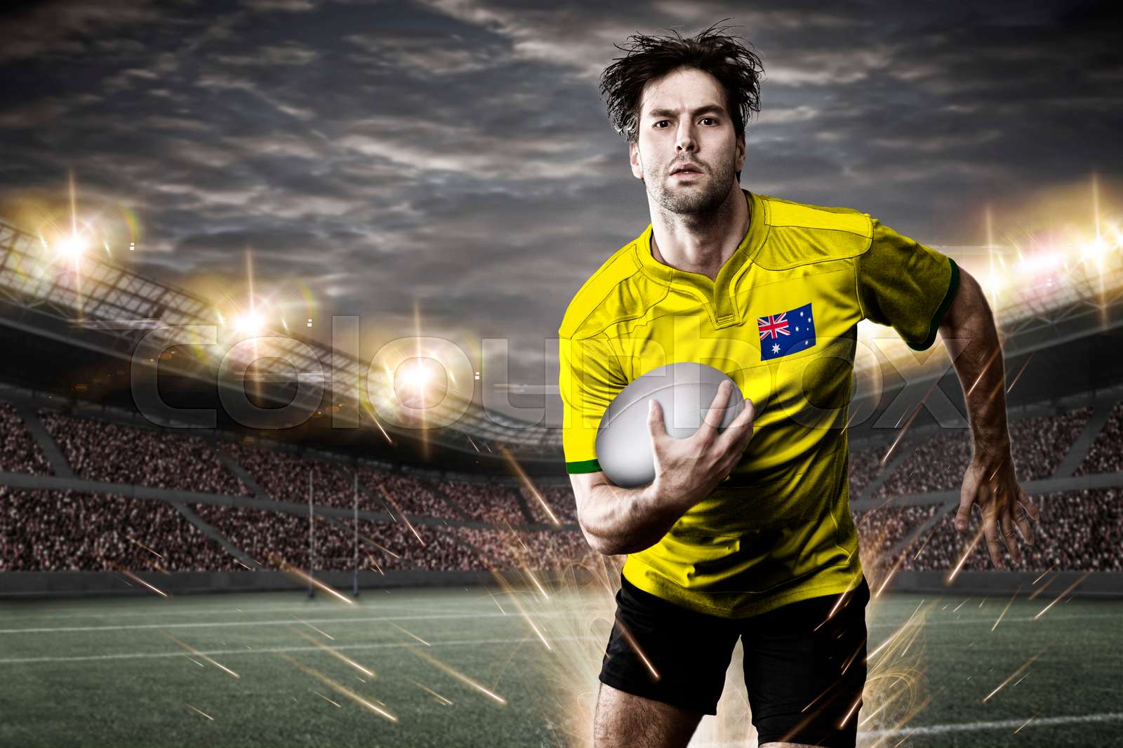 Australian rugby player | Stock image | Colourbox