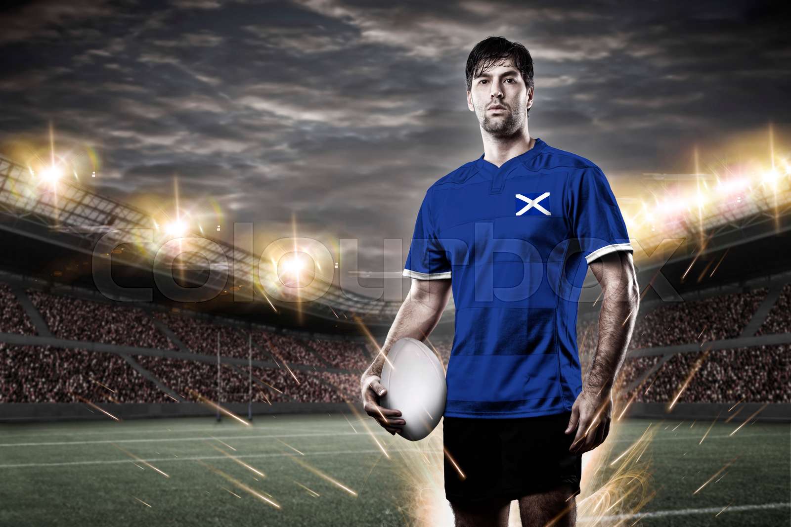 Scottish rugby player | Stock image | Colourbox