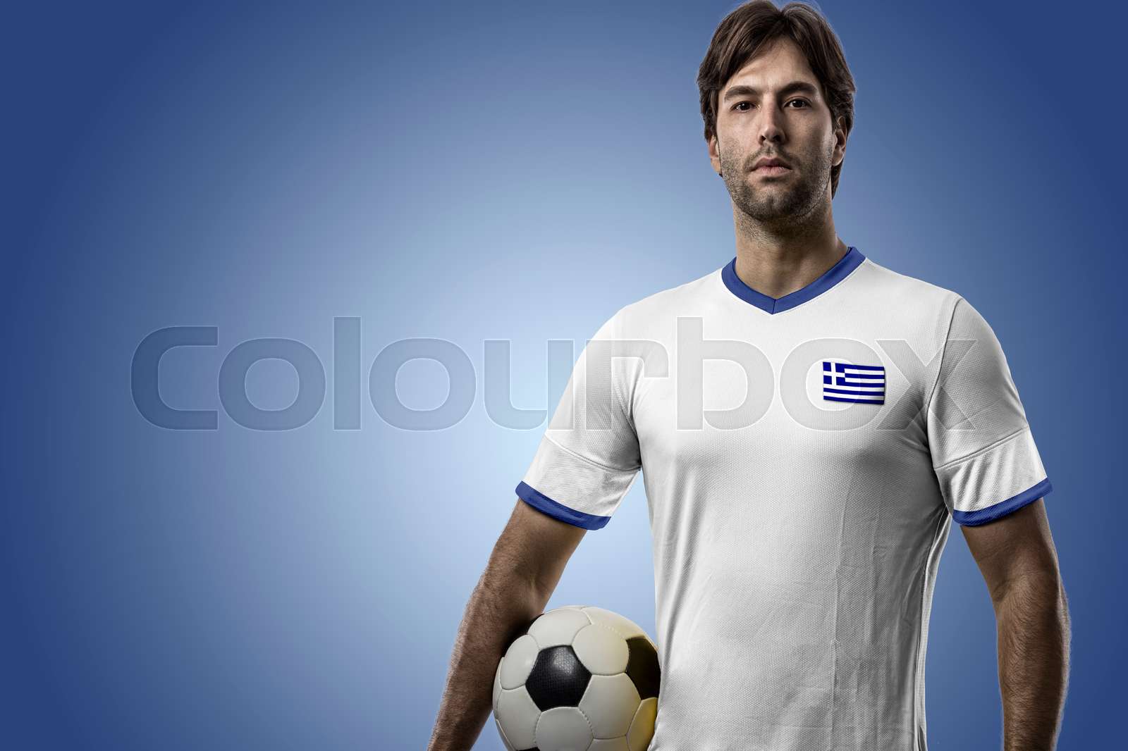 Greek soccer player | Stock image | Colourbox