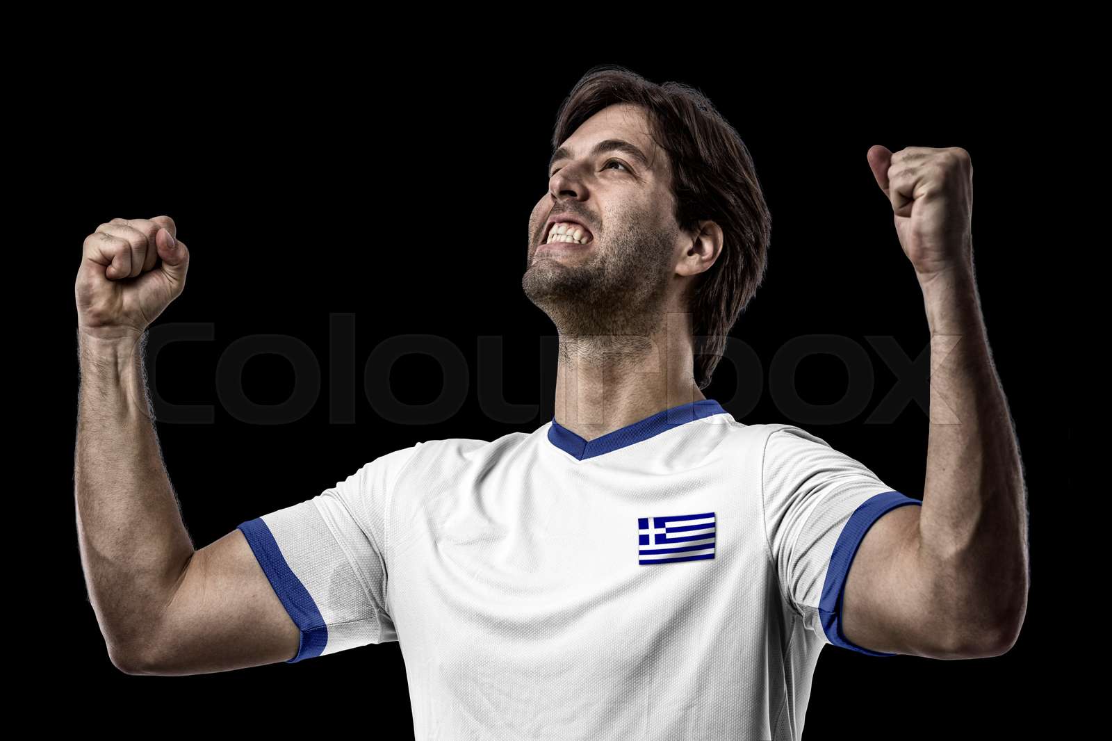 Greek soccer player | Stock image | Colourbox