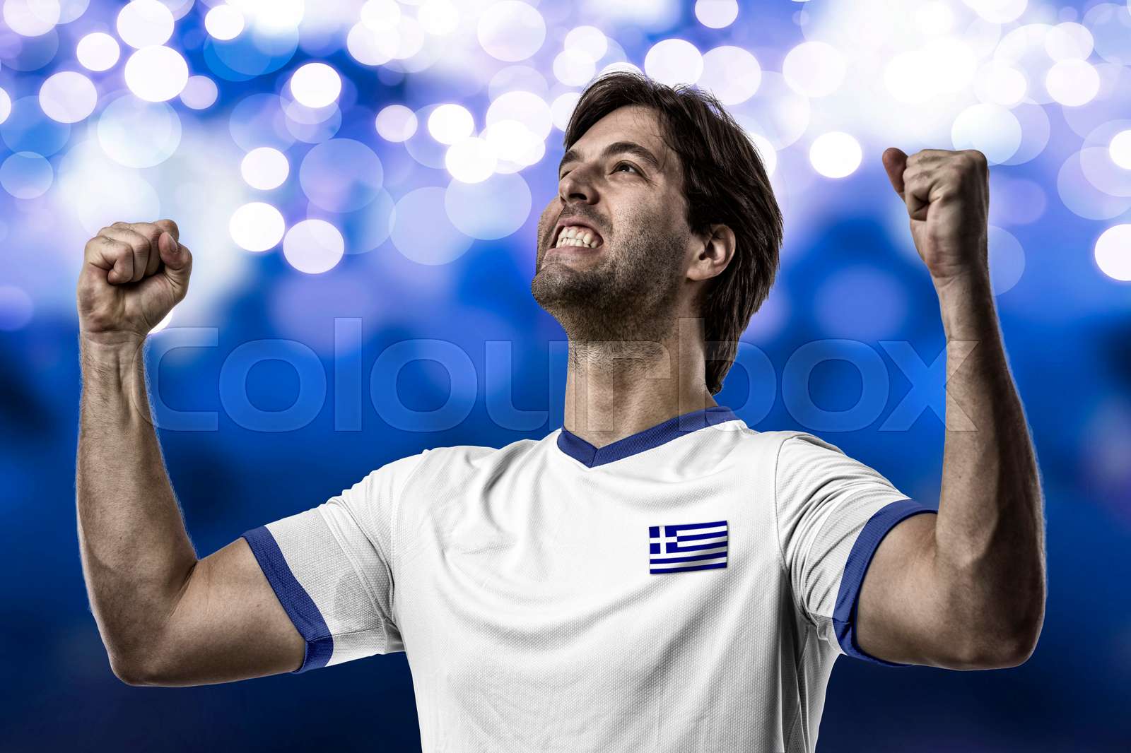 Greek soccer player | Stock image | Colourbox