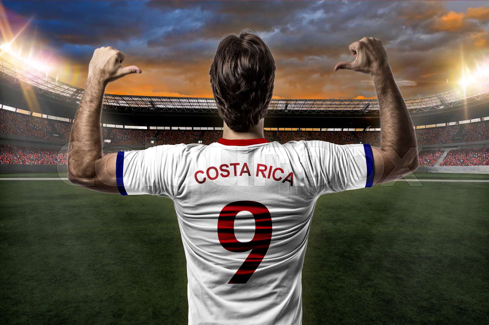 costa rican soccer player | Stock image | Colourbox