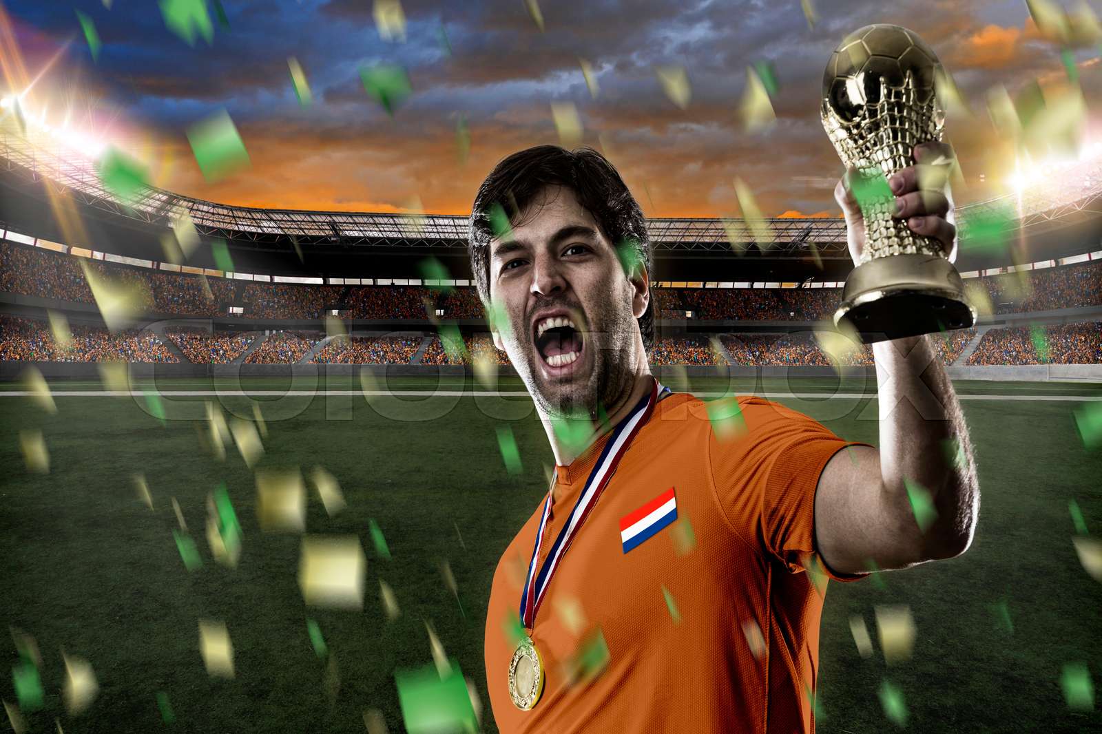 Dutchman soccer player | Stock image | Colourbox