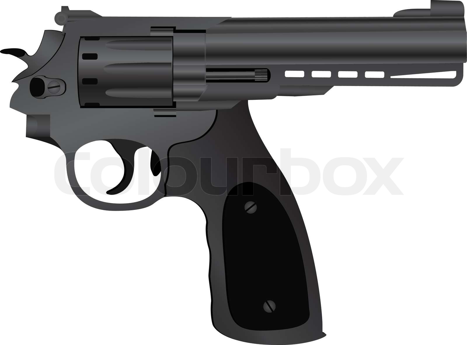 correct pistol. vector illustration for gangsters | Stock vector ...
