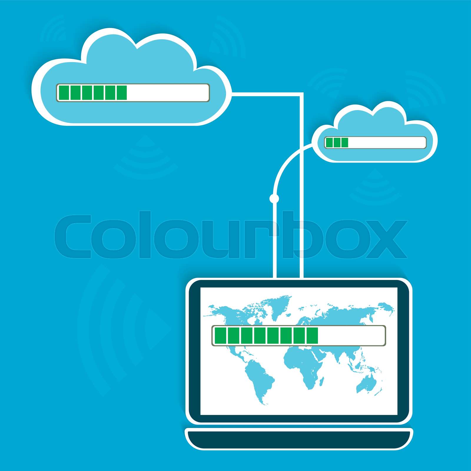 cloud service | Stock vector | Colourbox