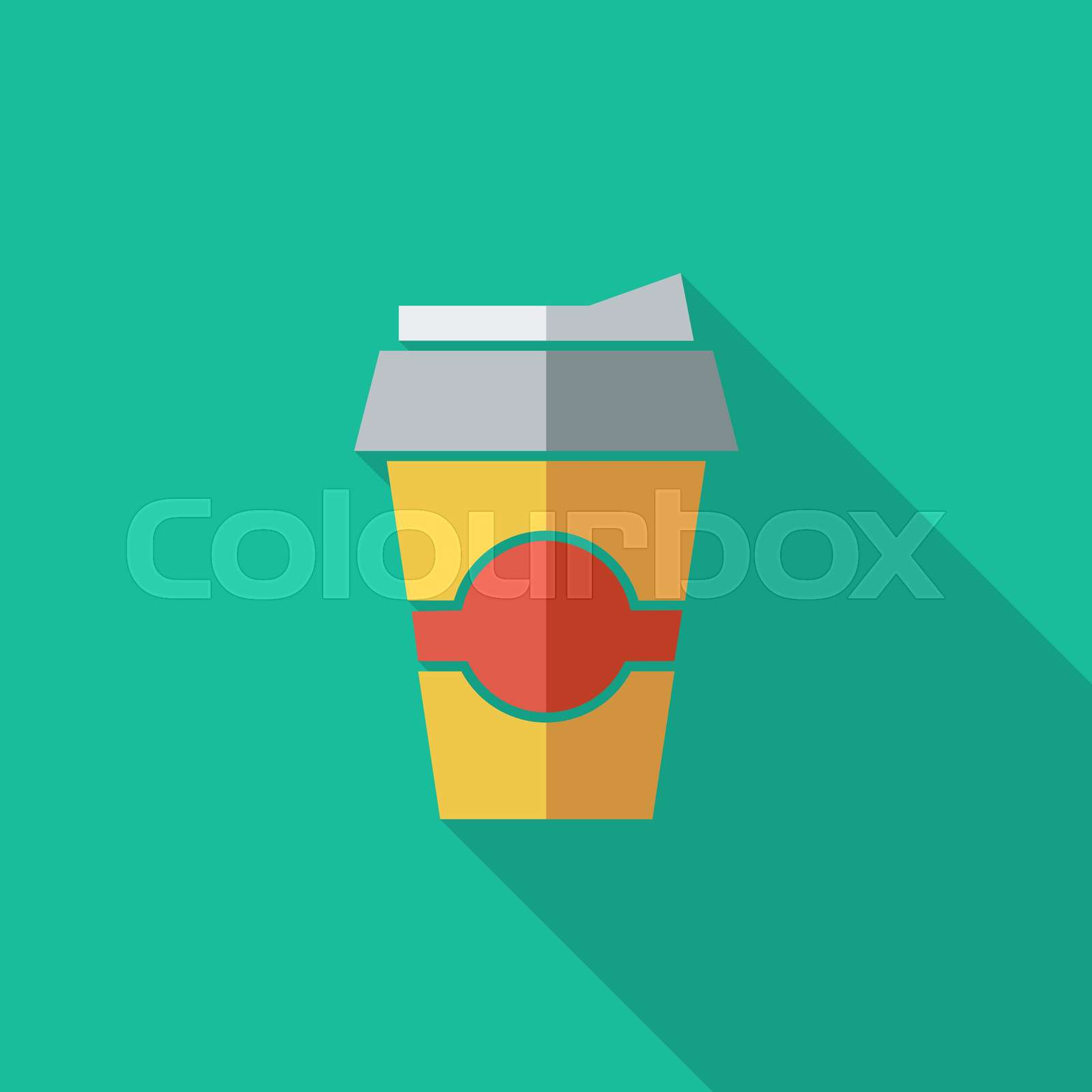 Paper fast food cup. | Stock vector | Colourbox