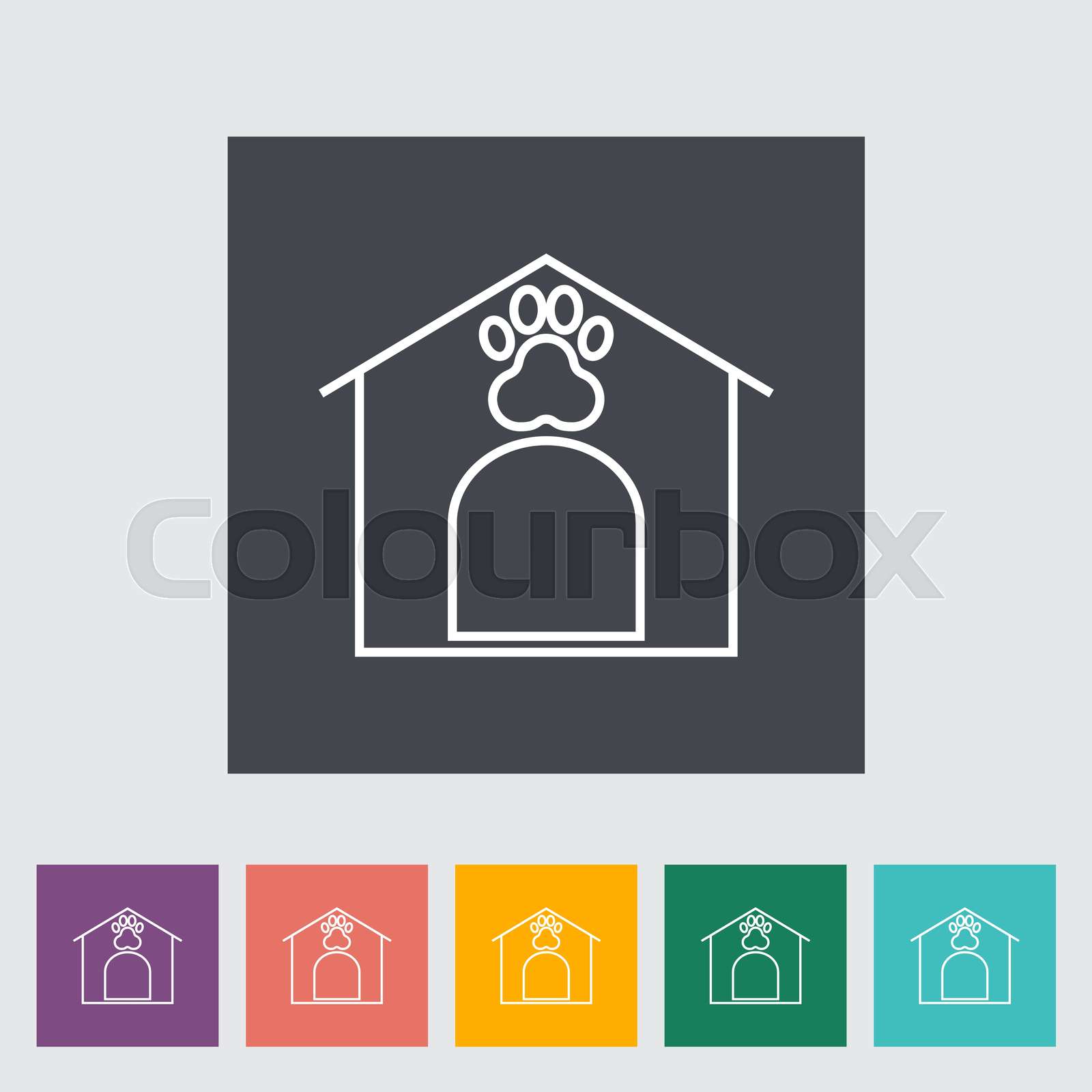 Kennel icon. | Stock vector | Colourbox