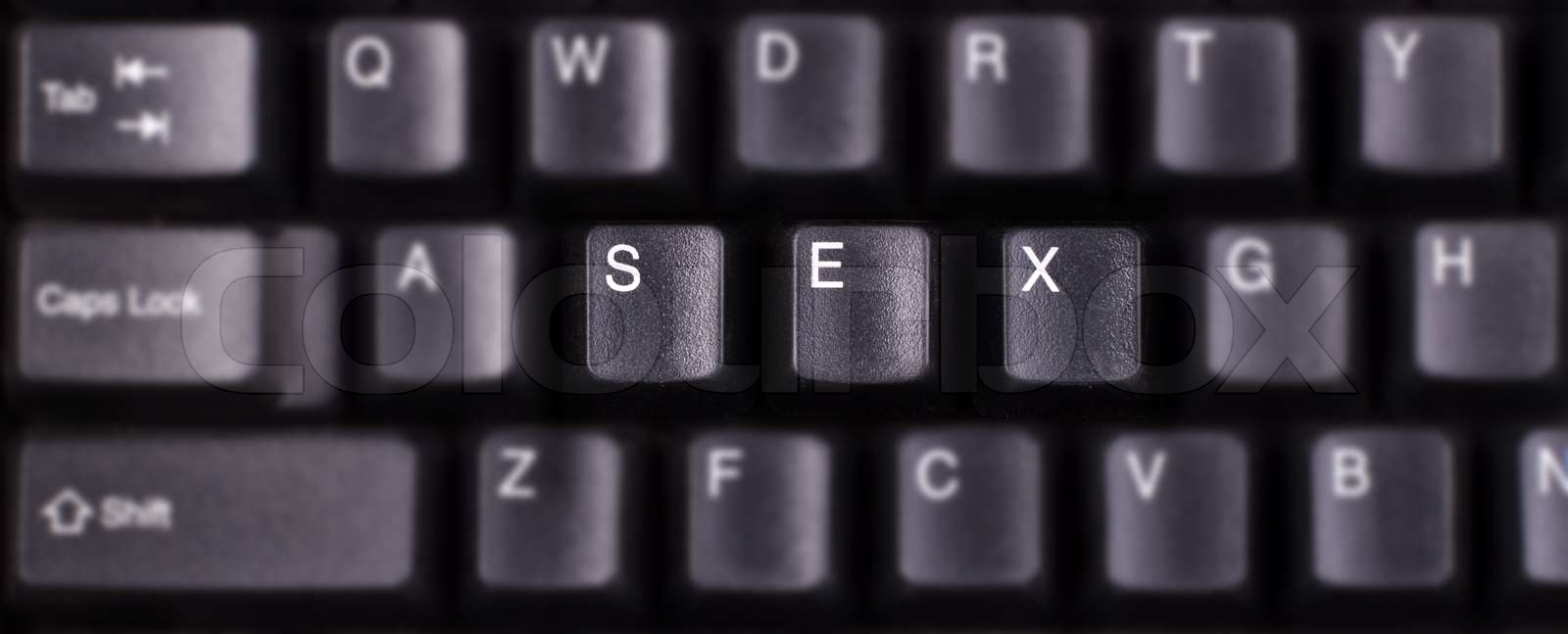 Sex Very Sharp Image Keyboard Keys Stock Image Colourbox