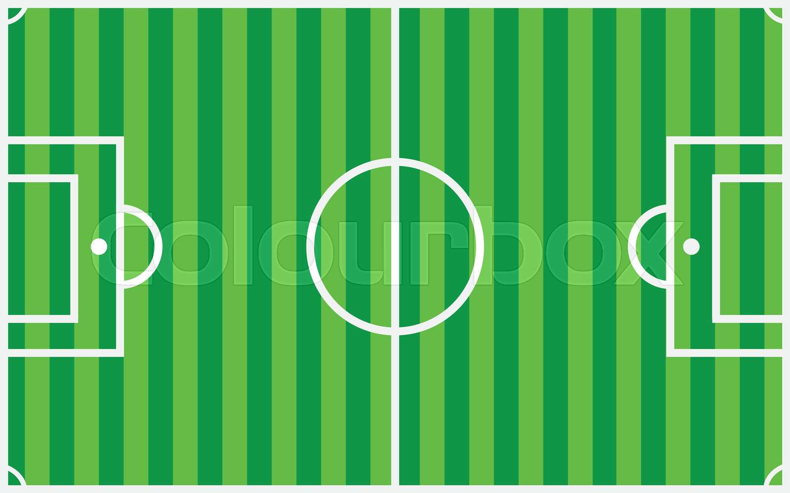 Green vector soccer field | Stock vector | Colourbox