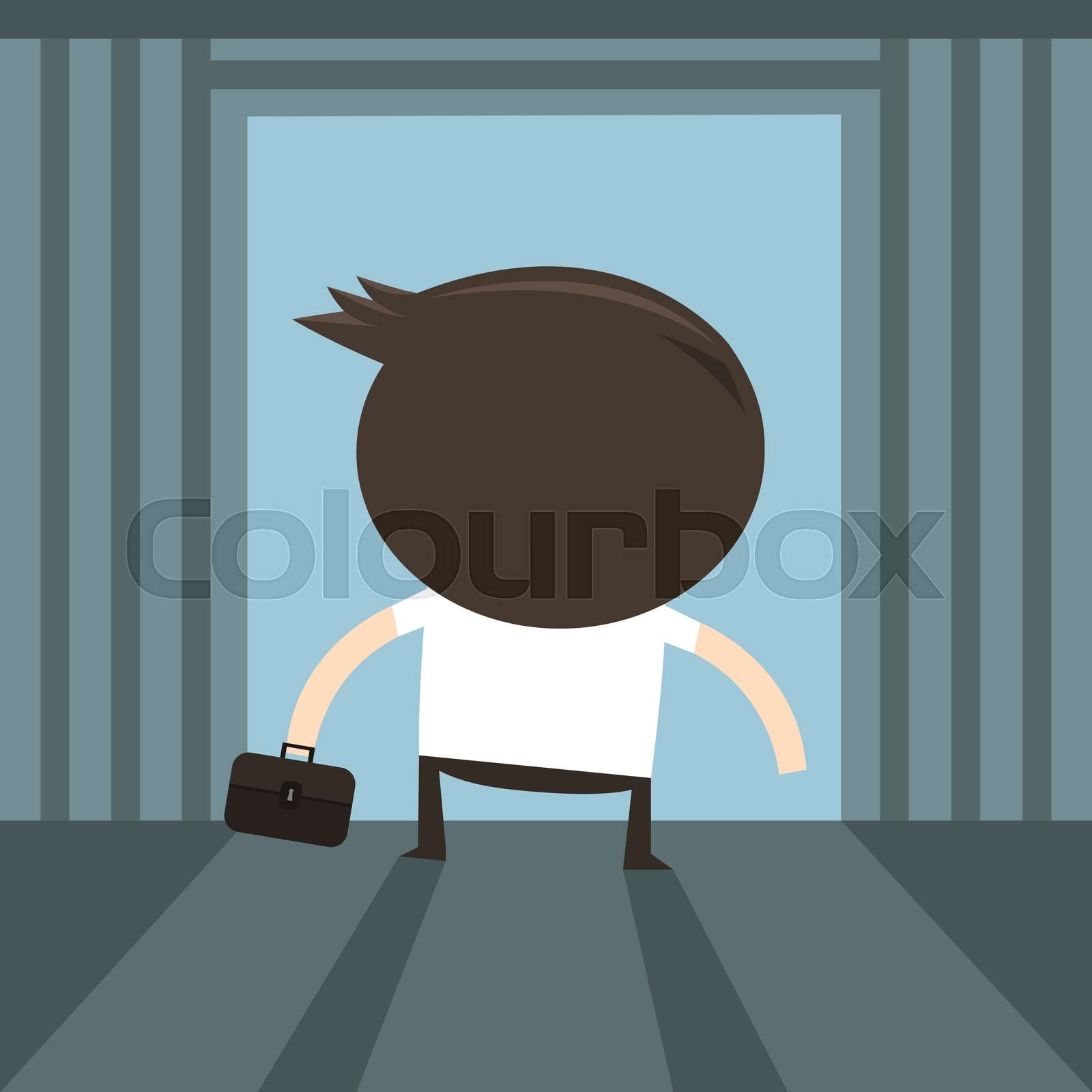 Go out, business concept | Stock vector | Colourbox