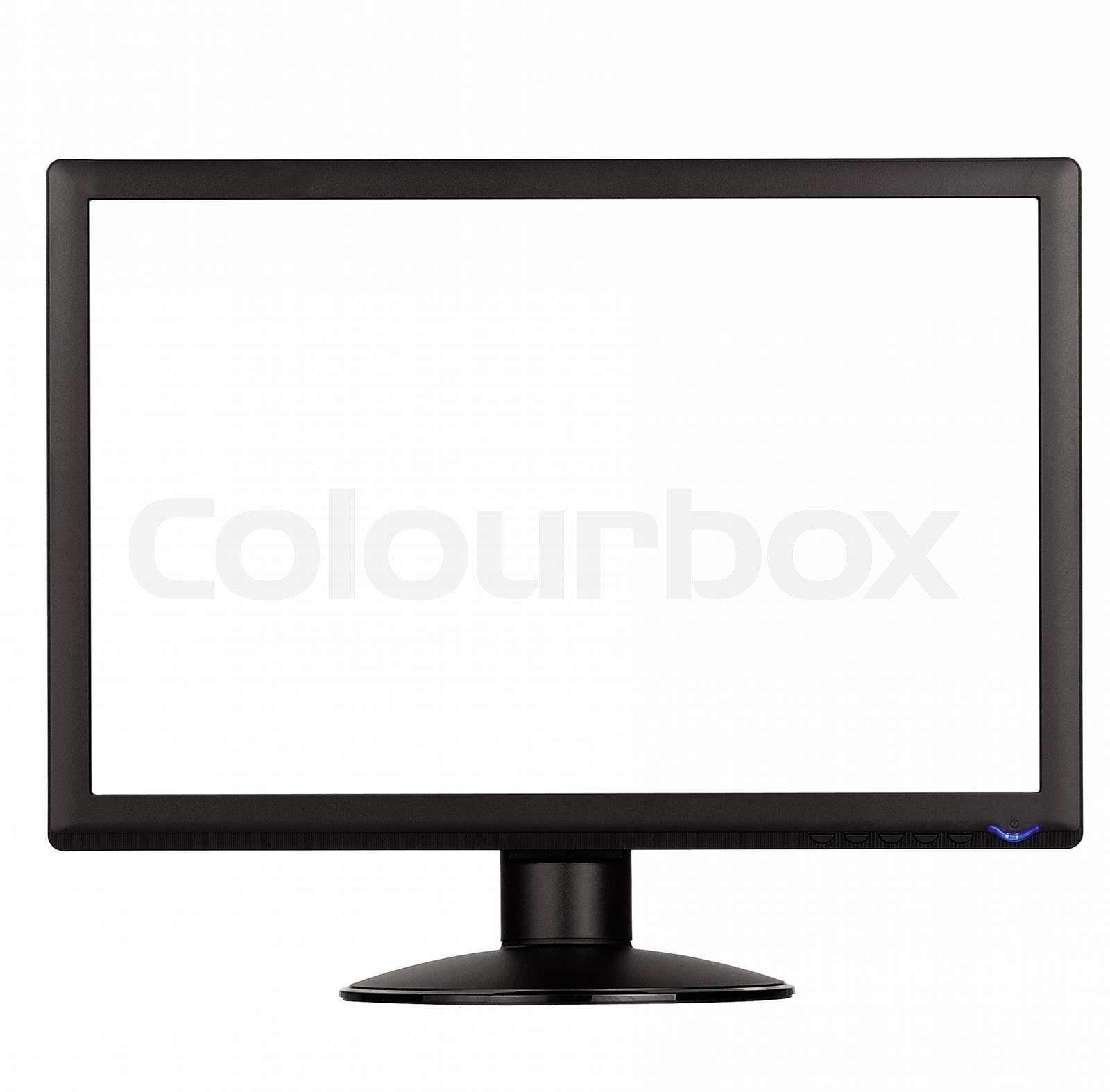 Professional widescreen monitor with blank white screen | Stock image ...