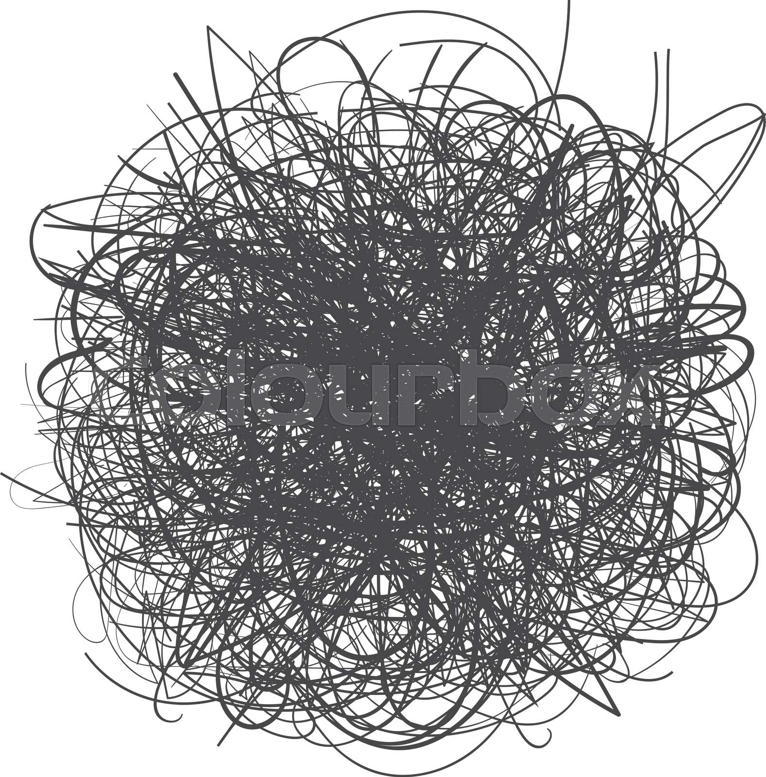 Grunge scribble overlay texture for your design | Stock vector | Colourbox