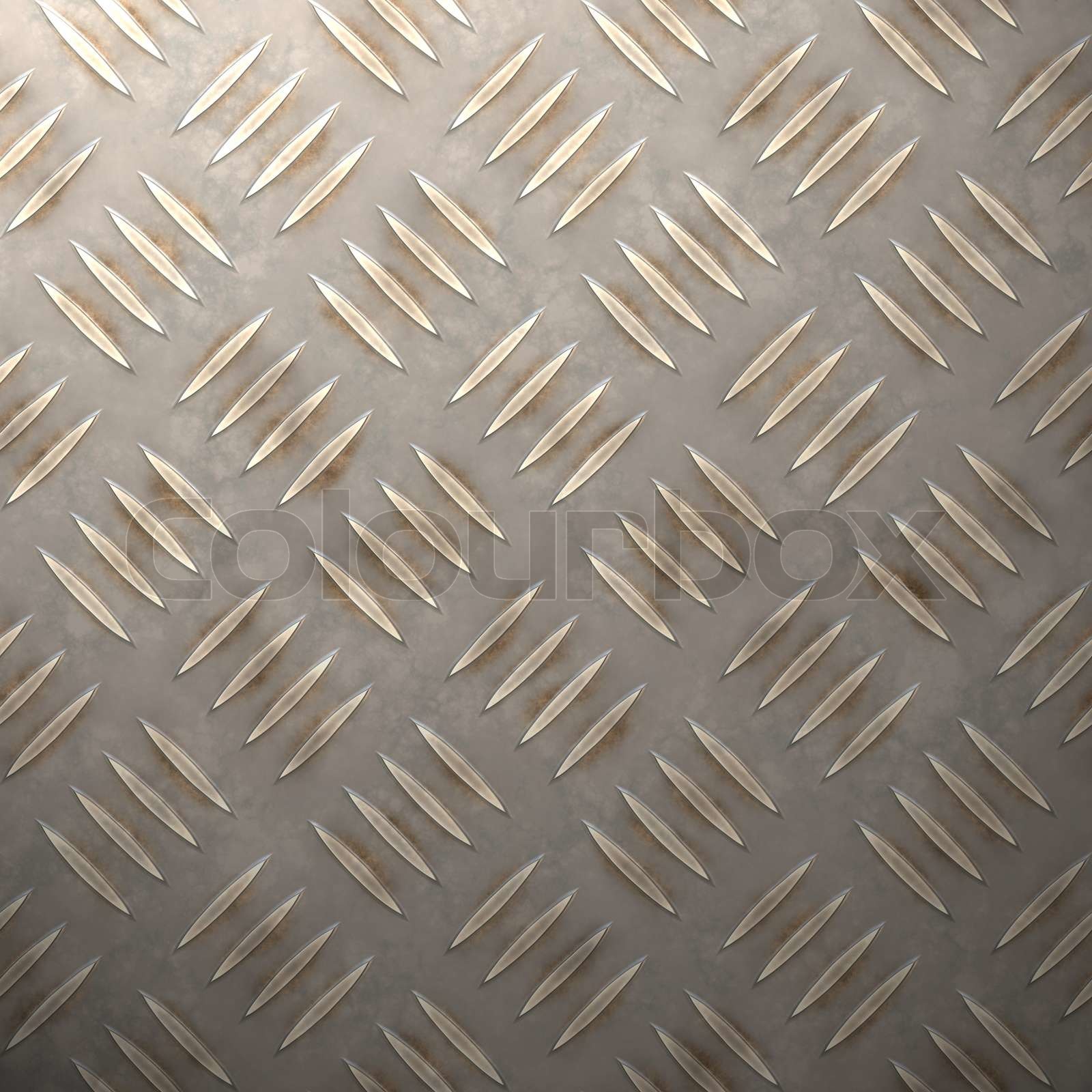 A diamond plate illustration that is ultra realistic | Stock image ...