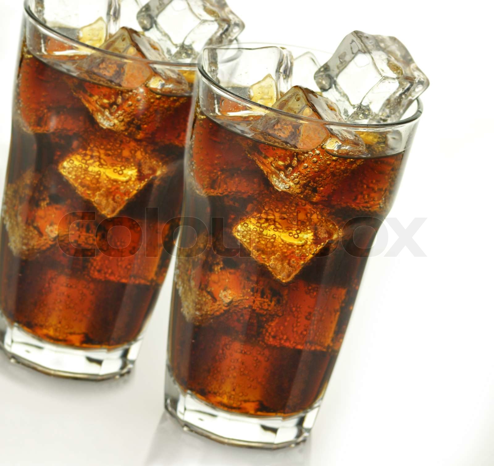 cola with ice cubes | Stock image | Colourbox