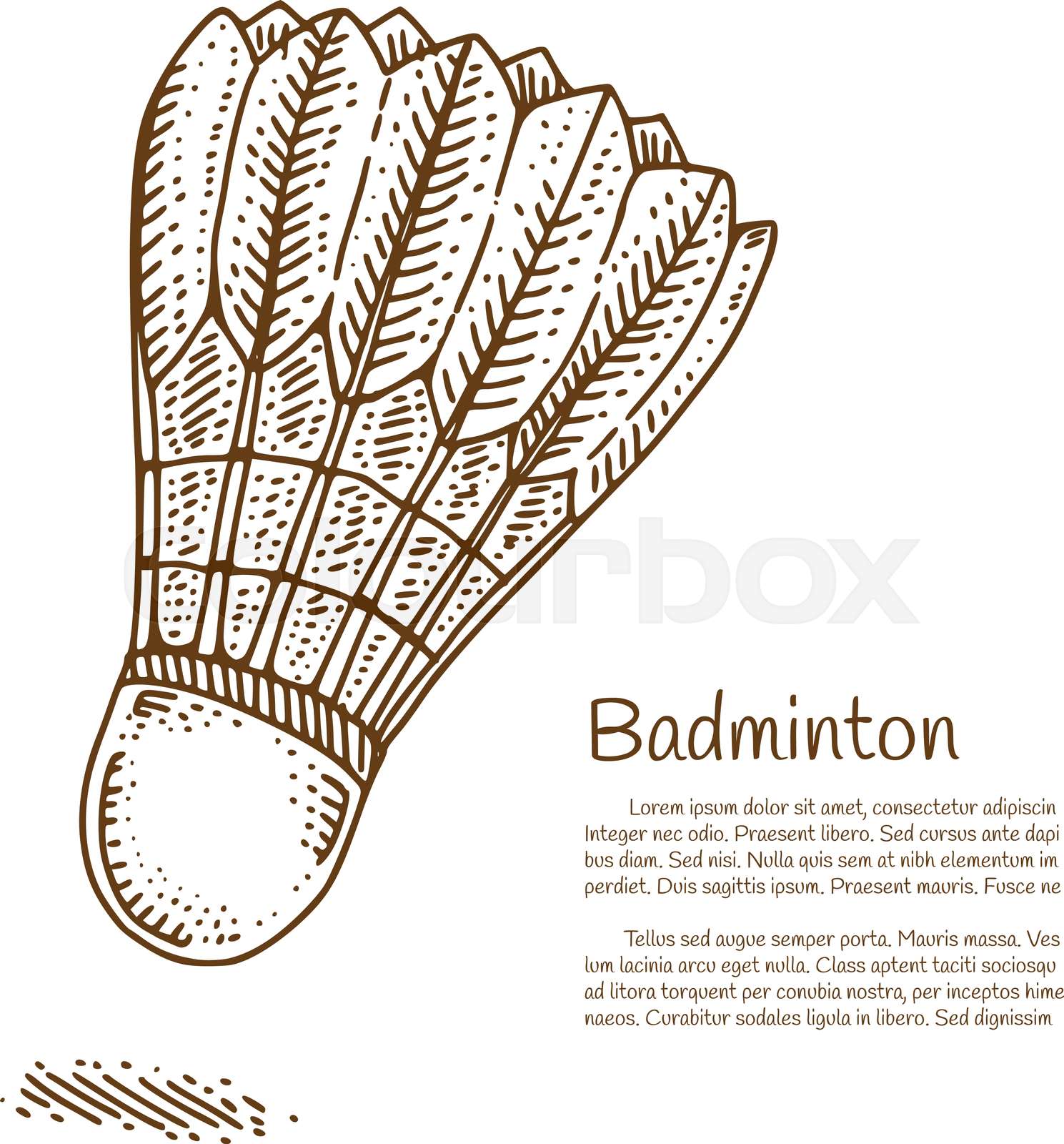 Shuttle cock | Stock vector | Colourbox