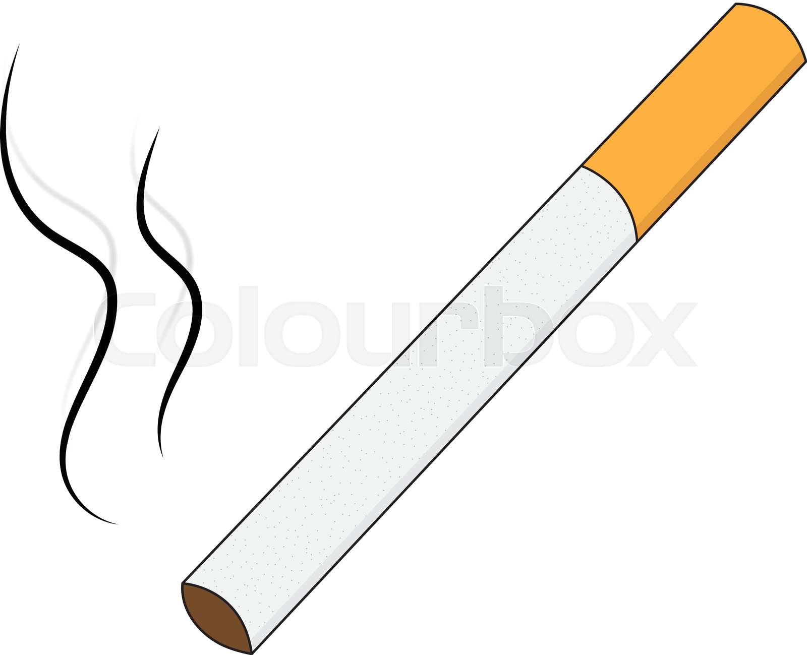 Cigarette isolated on white background. Cigarette vector illustration ...