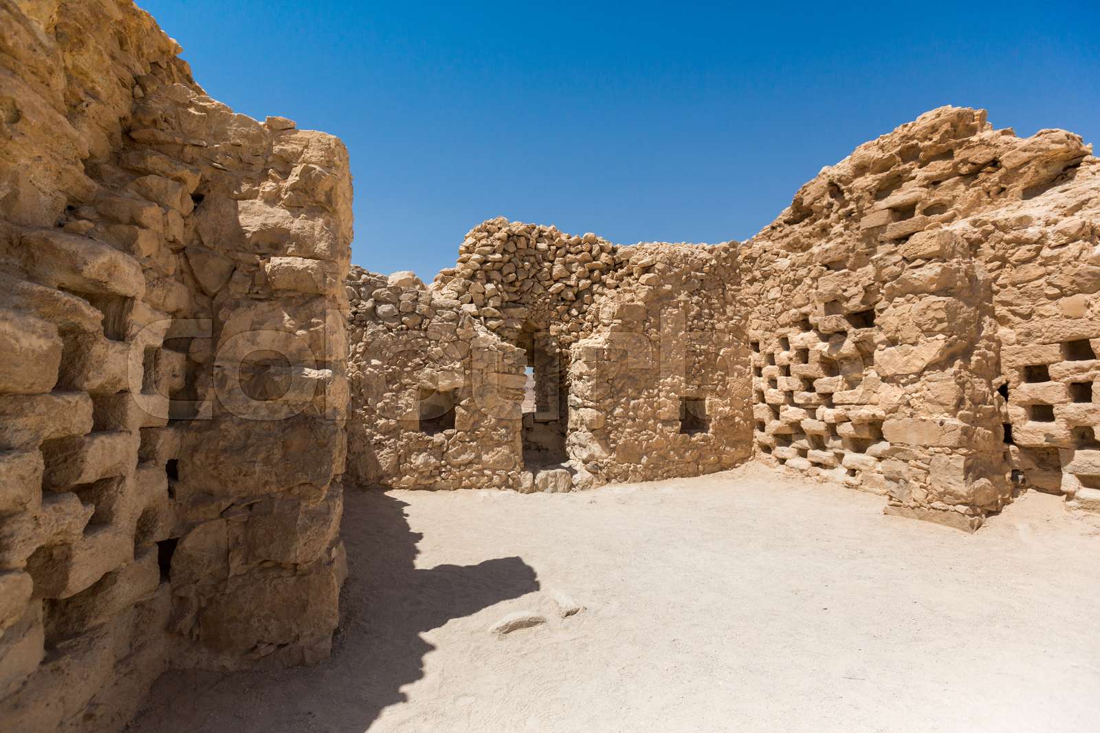 Roman ruins in Masada National Park, Israel | Stock image | Colourbox