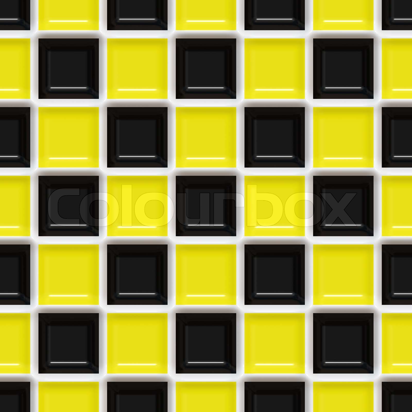 A yellow and black checkered squares texture that tiles seamlessly ...