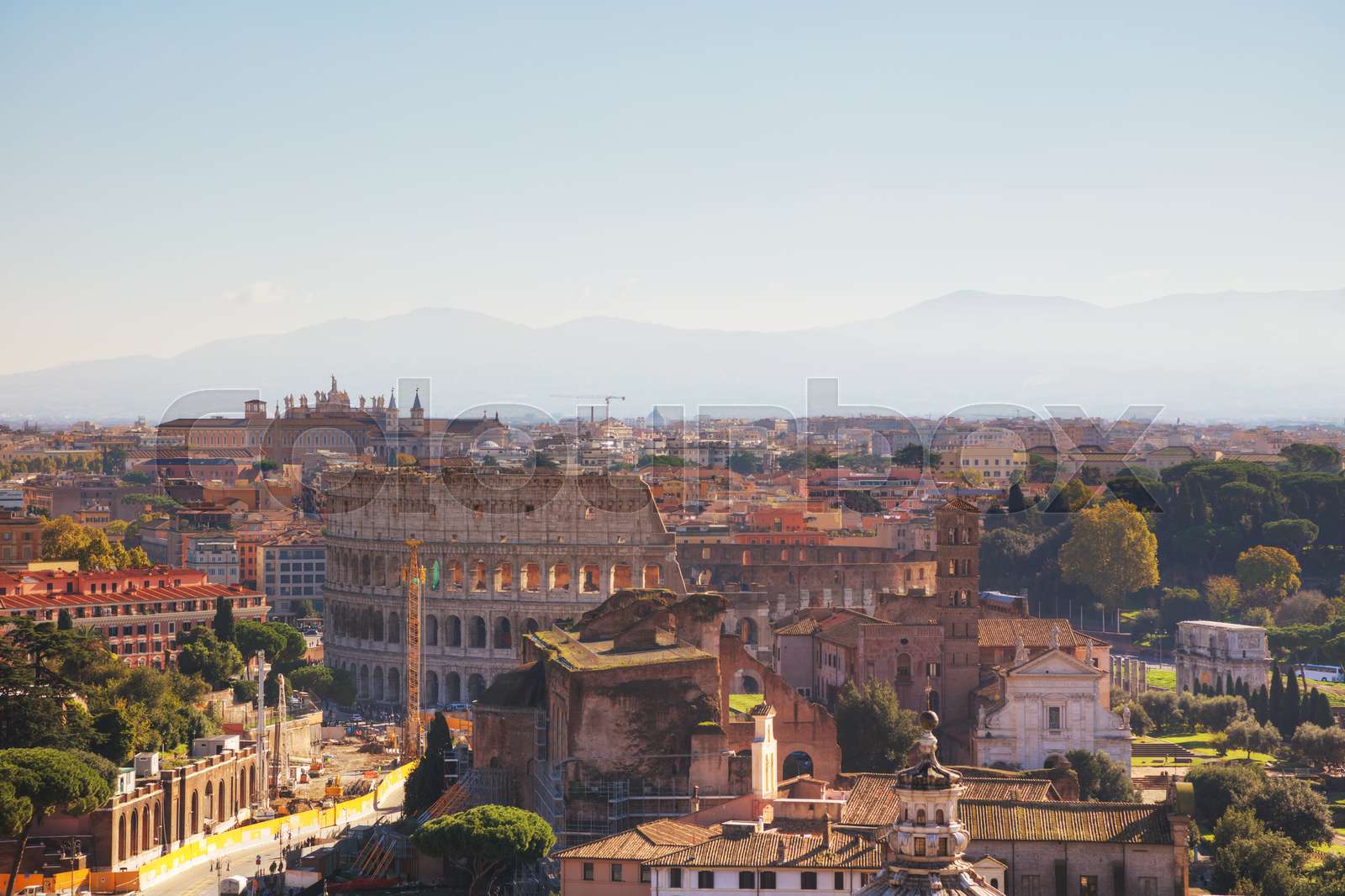 Aerial overview of Rome | Stock image | Colourbox