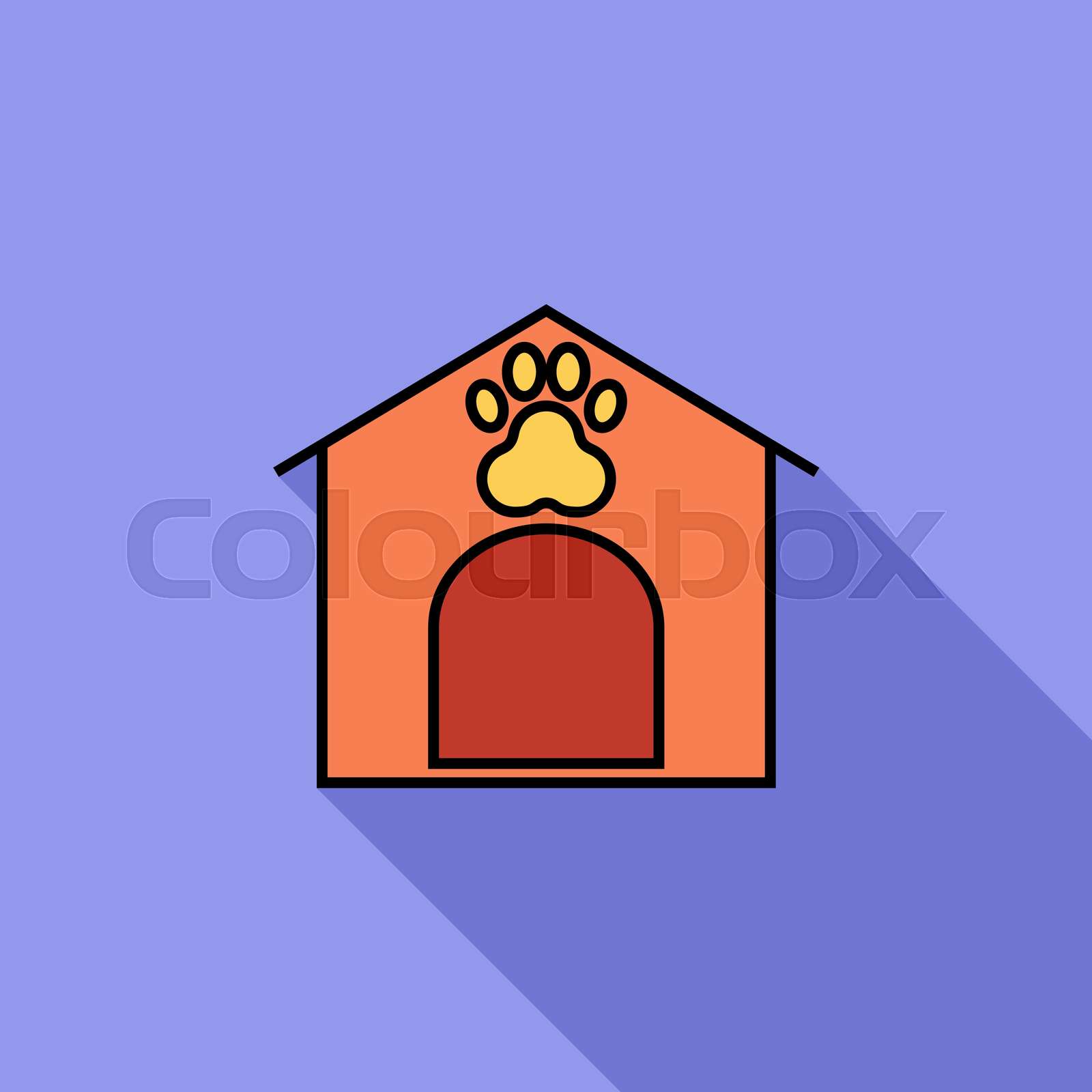 Kennel icon. | Stock vector | Colourbox