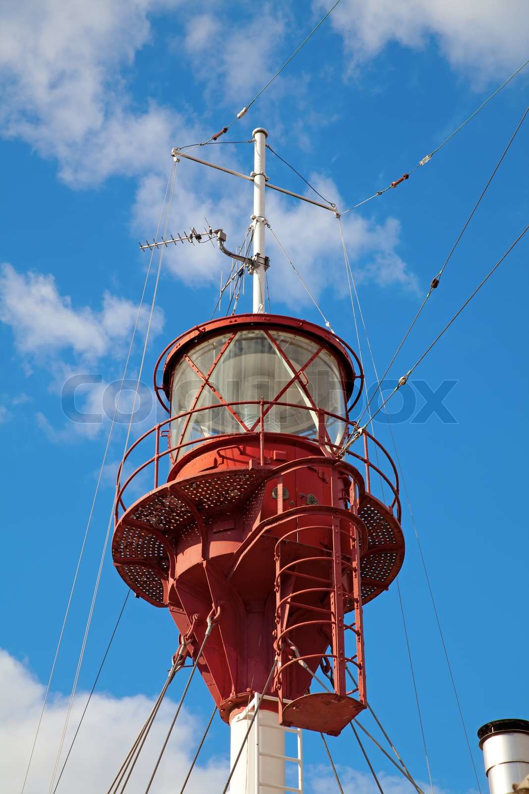 Floating lighthouse in the Copenhagen harbor | Stock image | Colourbox