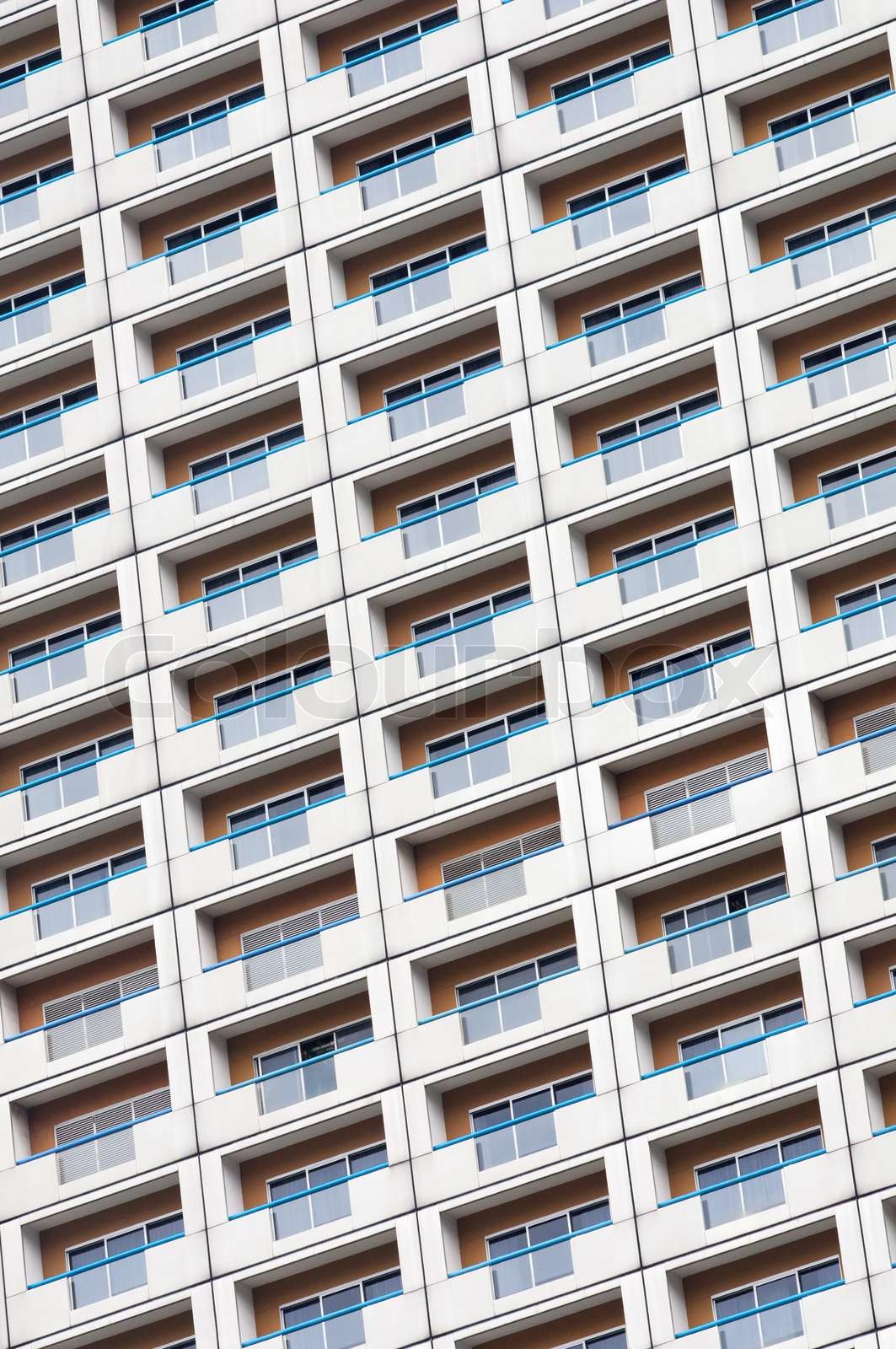 Regular structure of windows and balkonies | Stock image | Colourbox