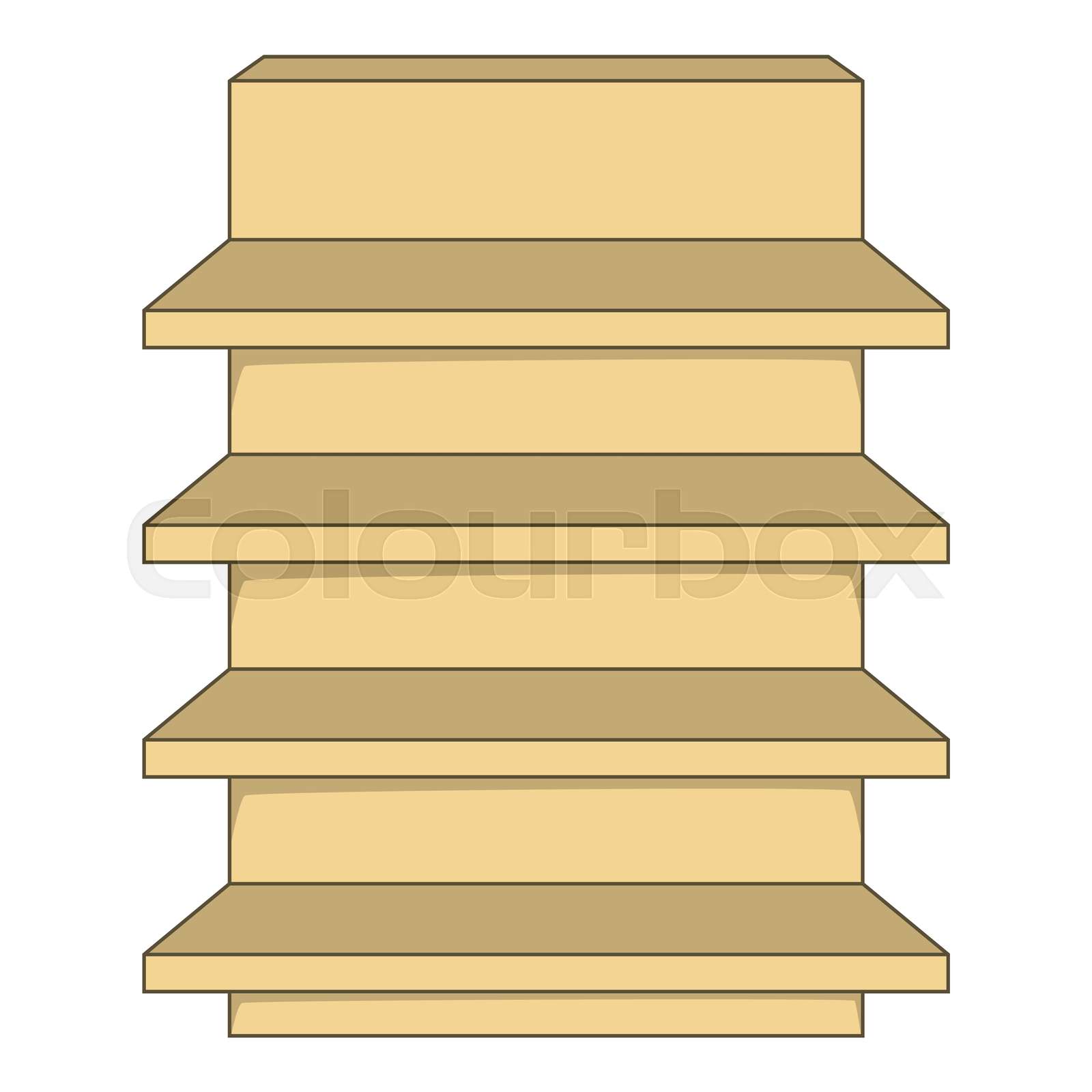 supermarkt, cartoon, regal | Stock-Vektor | Colourbox