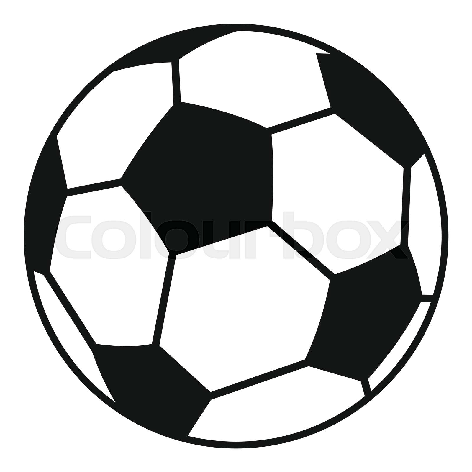 Soccer ball icon, simple style | Stock vector | Colourbox